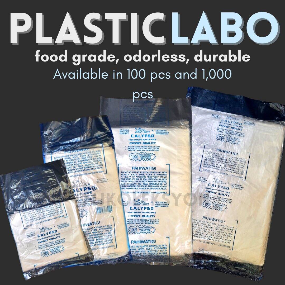Plastic Labo 100pcs Calypso 4size available | Lazada PH