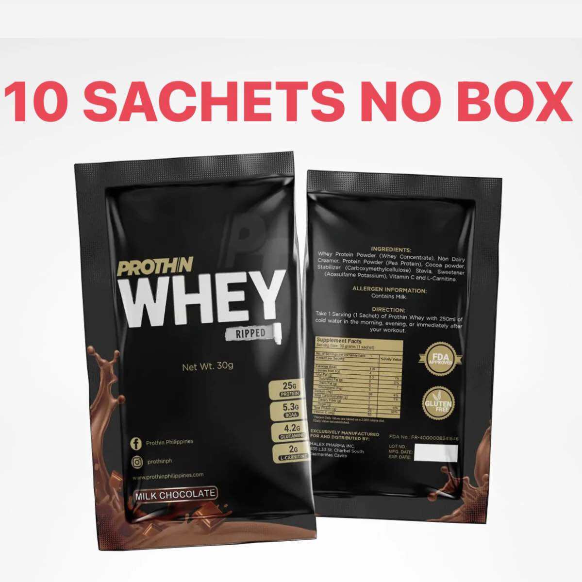 Prothin Whey Ripped 10 Servings (2025 Expiration) | Lazada PH