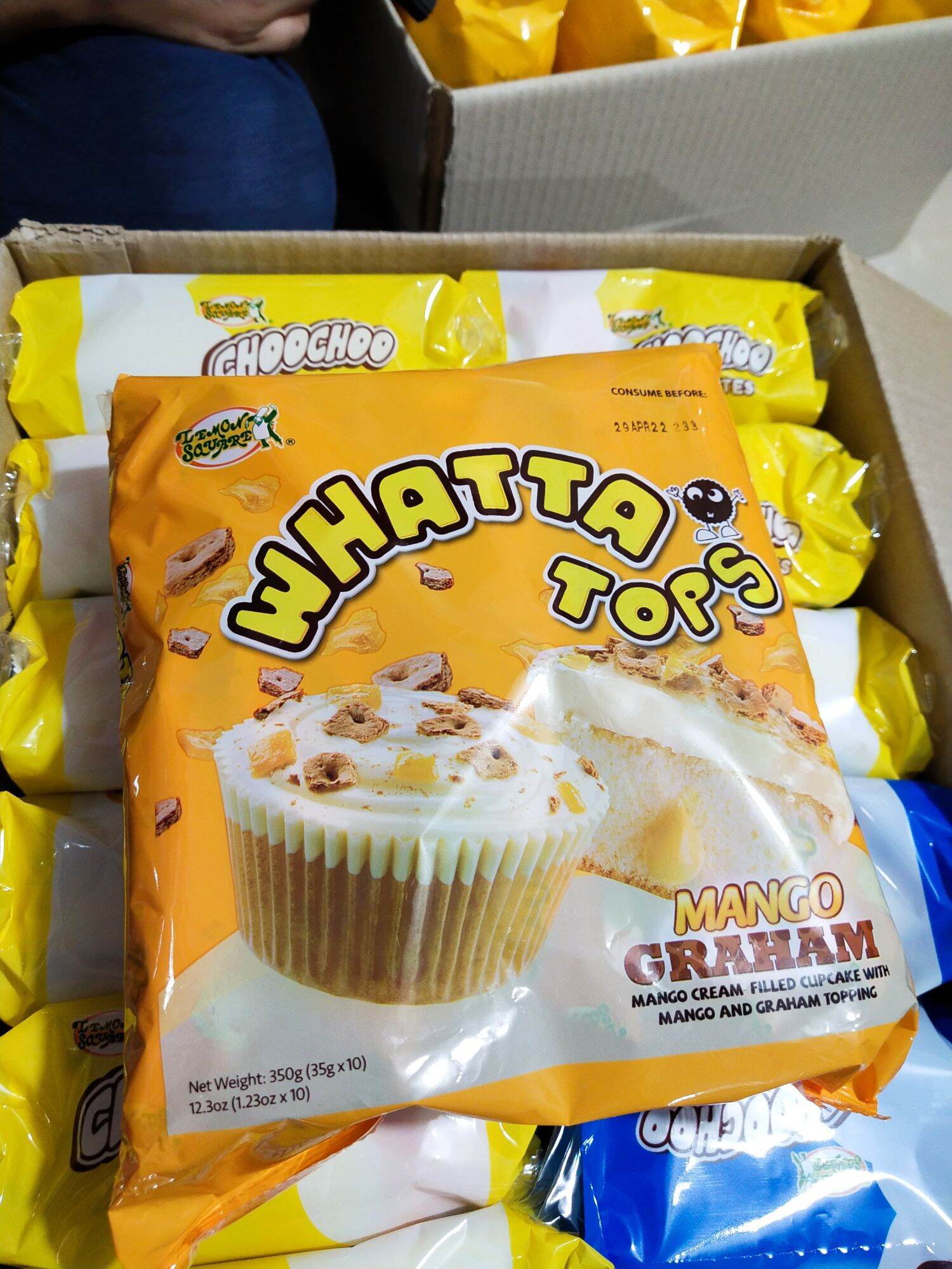 Lemon Square Whatta Tops Vanilla Cream and Flavor 10x35g | Lazada PH