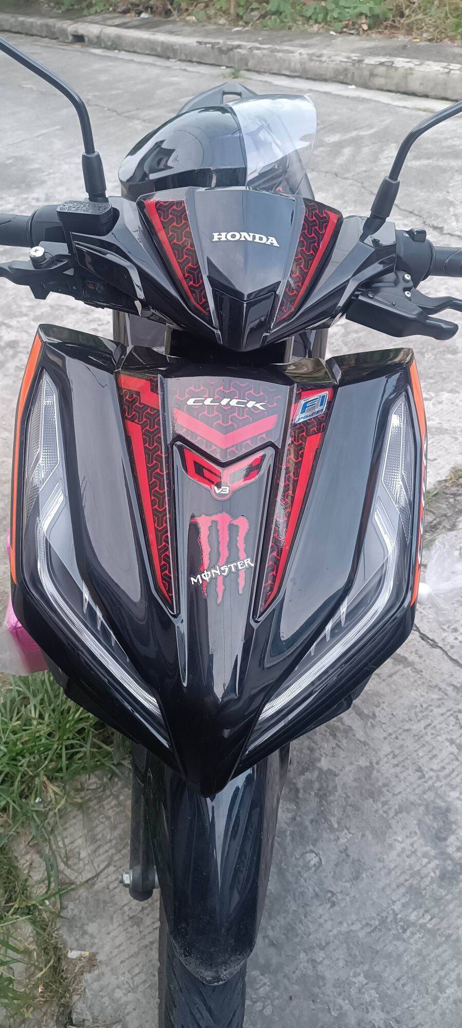 HONDA CLICK VERSION 3 2023 FRONT DECAL STICKER | Lazada PH