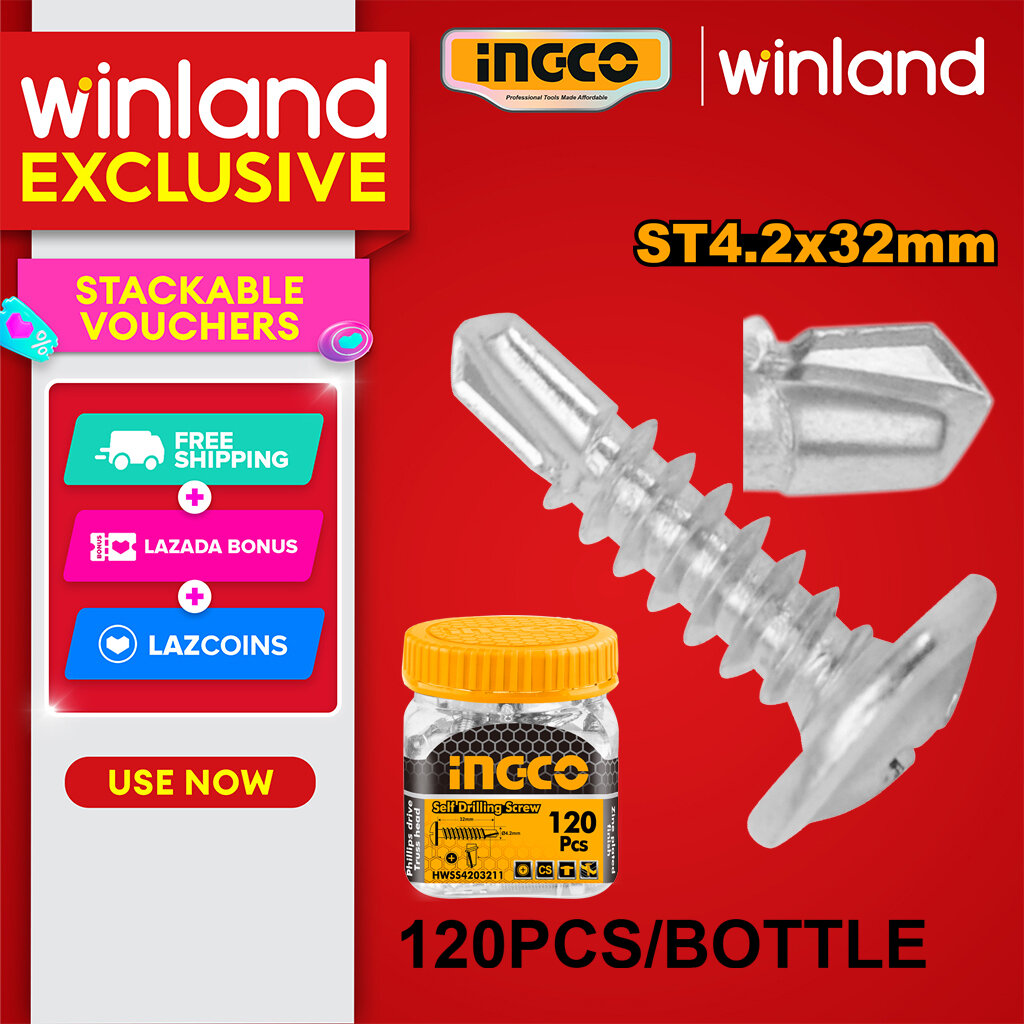 Ingco by Winland Self Drilling Screw 120pcs per Bottle ING-HT | Lazada PH