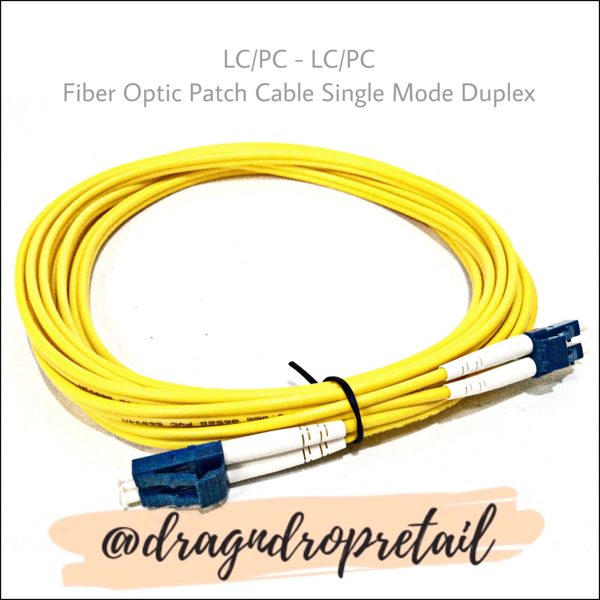 Fiber Optic Patch Cable LC to LC Single Mode Duplex LC/PC - LC/PC ...