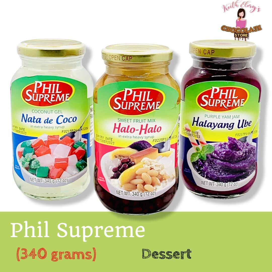 Phil Supreme Nata de Coco, Halayang Ube, Halo Halo | Lazada PH