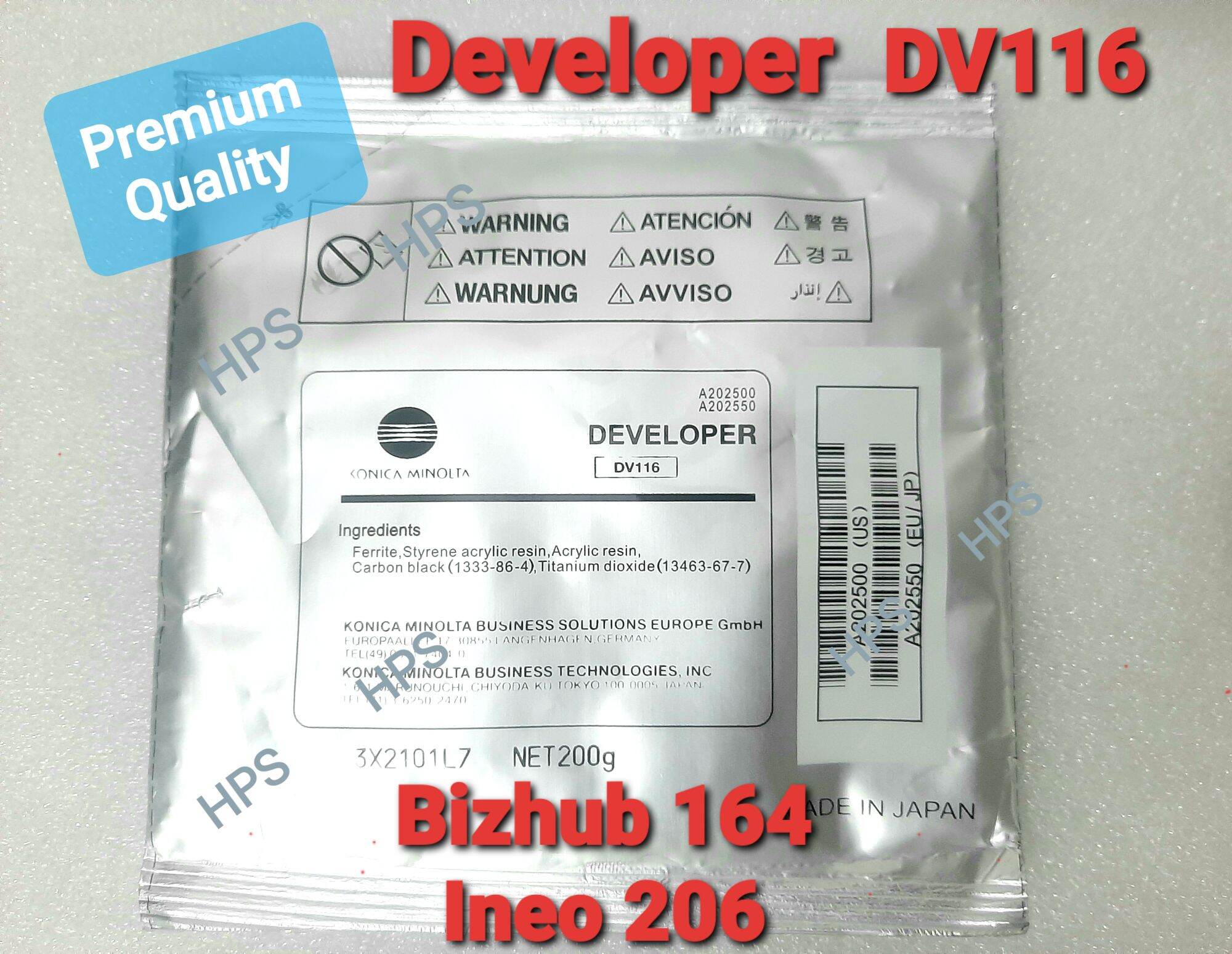 Developer DV116 For use Compatible Bizhub 164 / Ineo 206 | Lazada PH