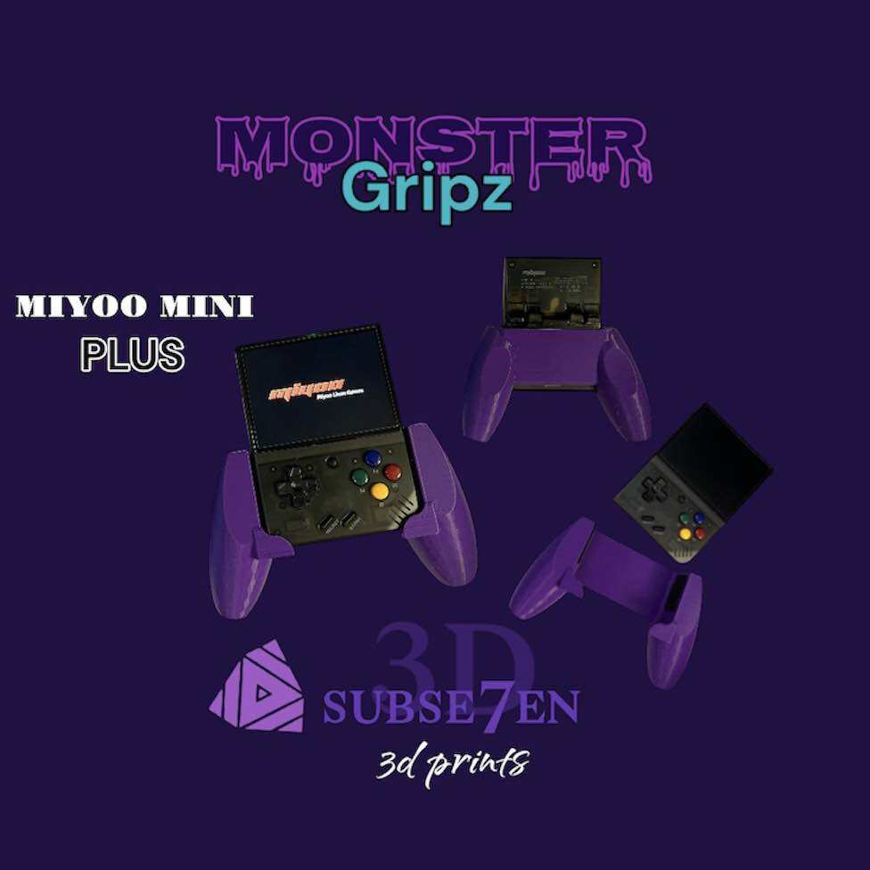 Anbernic RG35XX Grip | MiyooMini Plus Grip | MONSTER GRIPZ | Handheld ...