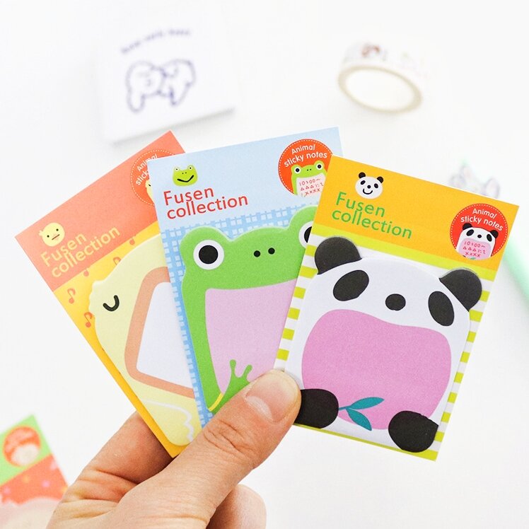 Kawaii Animal Sticky Notes | aesthetic journal and planners