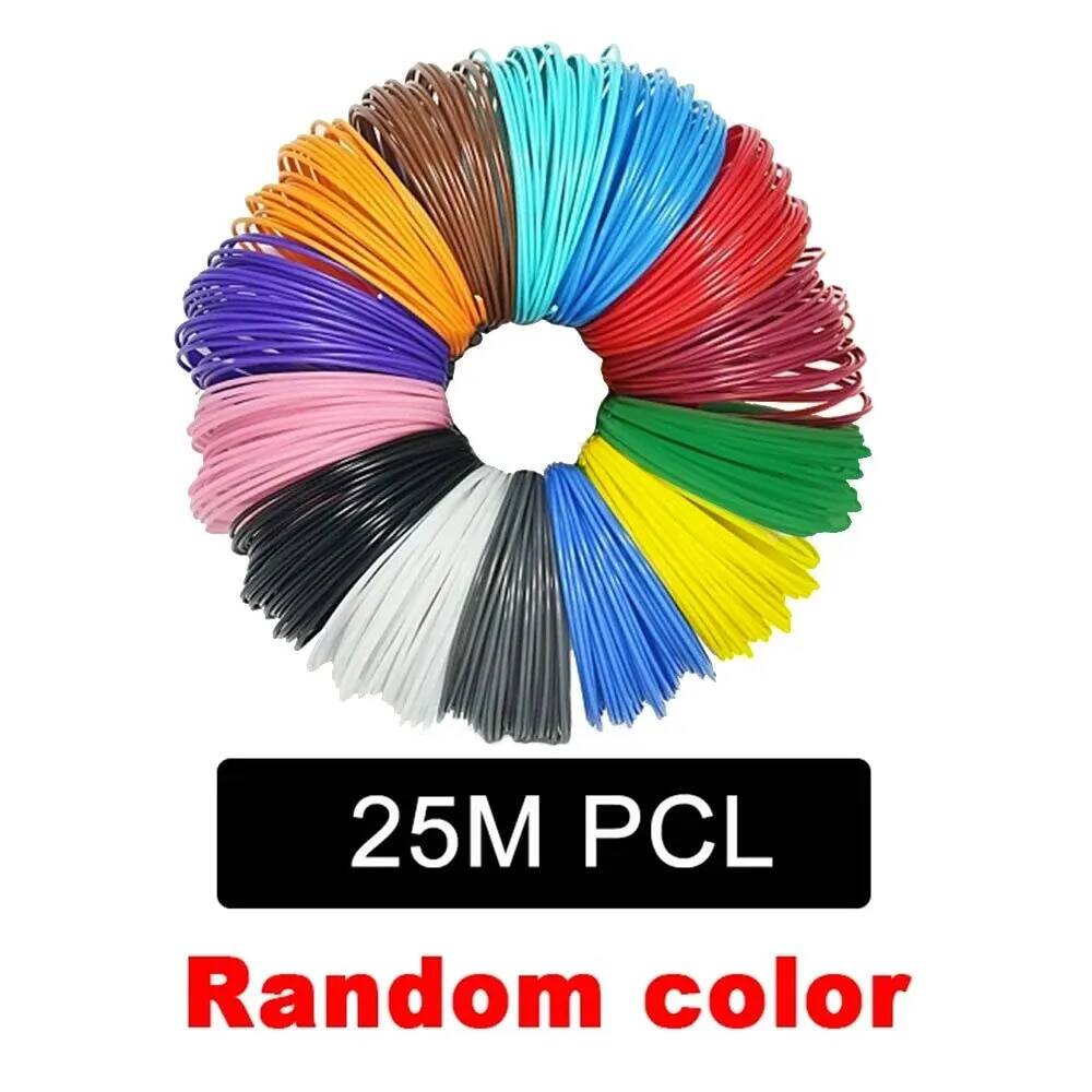9M/25M/50M/100M PLA PCL 3D Printing Pen Consumables Colored Odorless ...