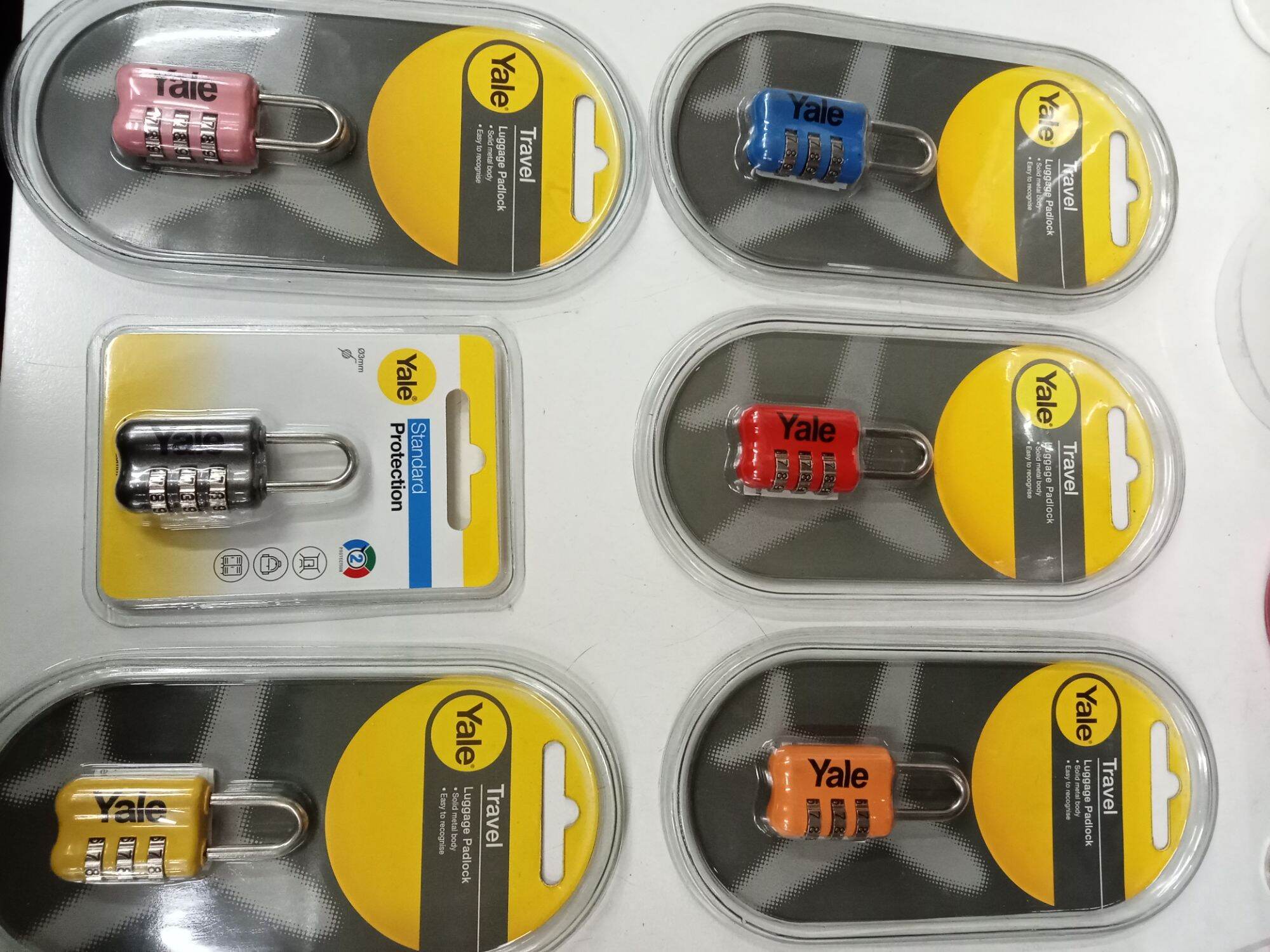 YALE LUGAGE LOCK TSA APPROVED COMBINATION PADLOCK TRAVEL LOCKS ...