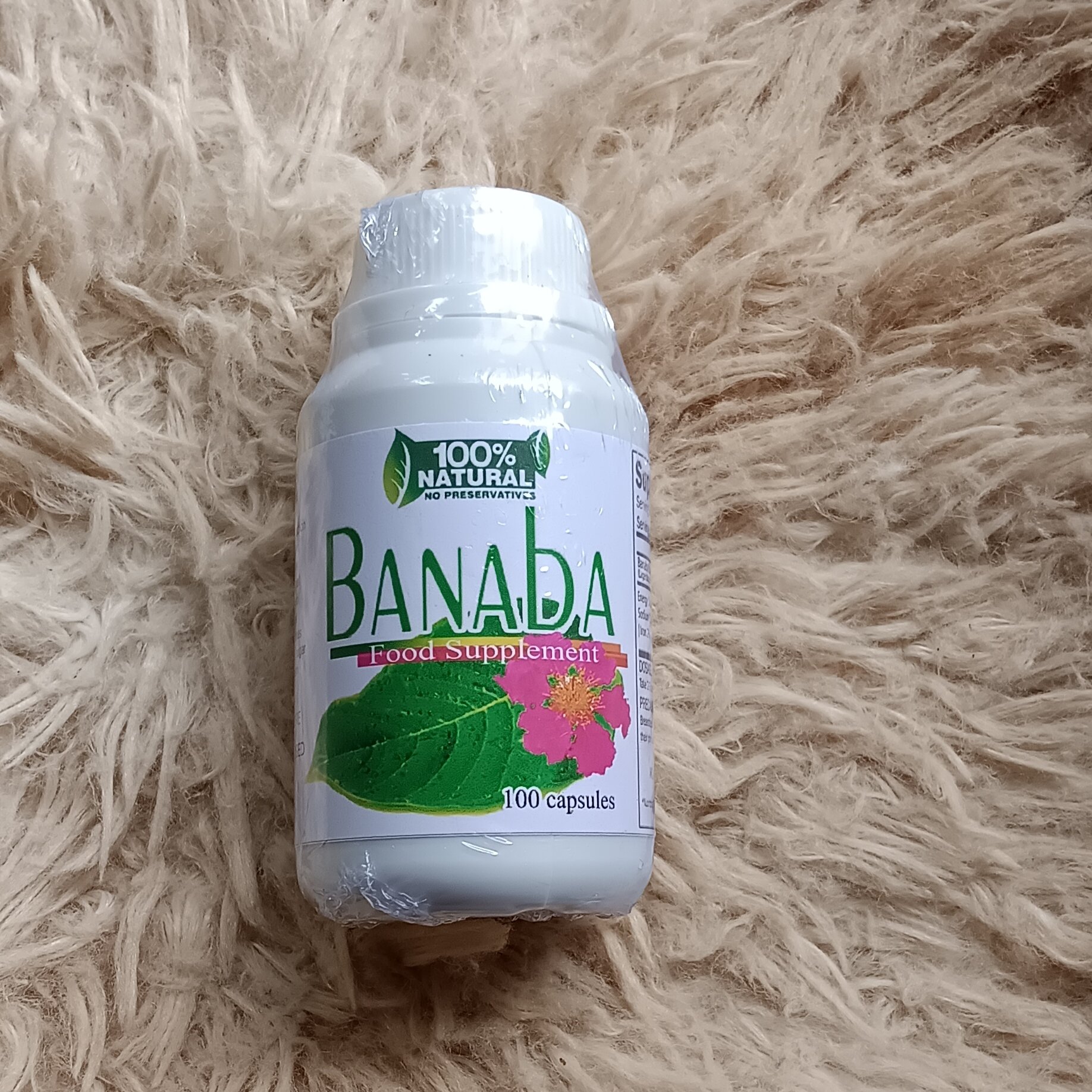 Banaba Food Supplement 100% Natural/No Preservative/ 100 Capsules ...