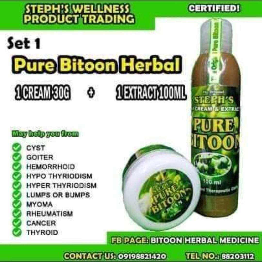 1 Extract, 1 Cream Pure Bitoon ( Extract 100 ml, Cream 30 g ) | Lazada PH