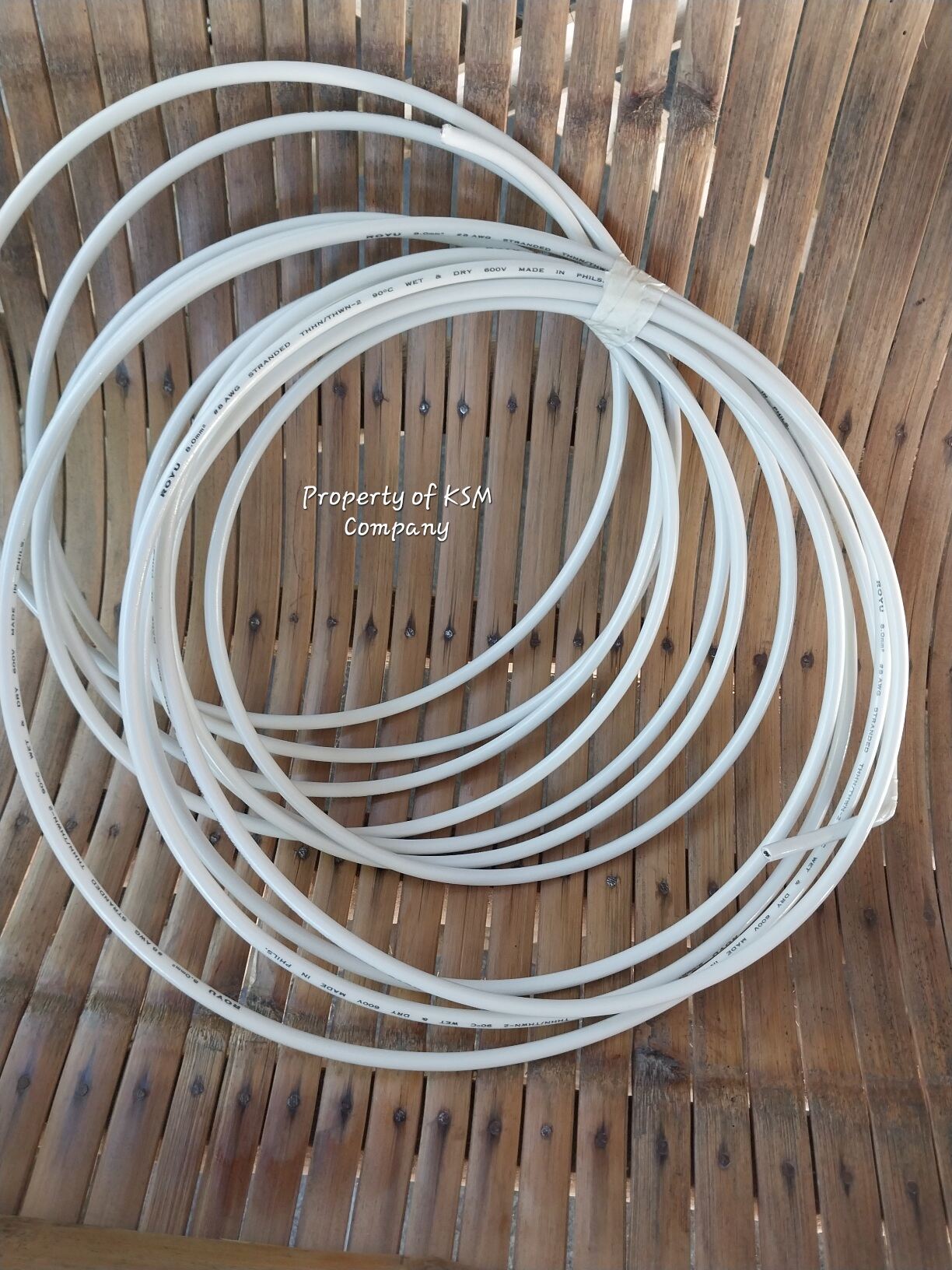ROYU 8.0mm² STRANDED WIRE #8 THHN/THWN-2 COLOR WHITE (SOLD PER METER ...