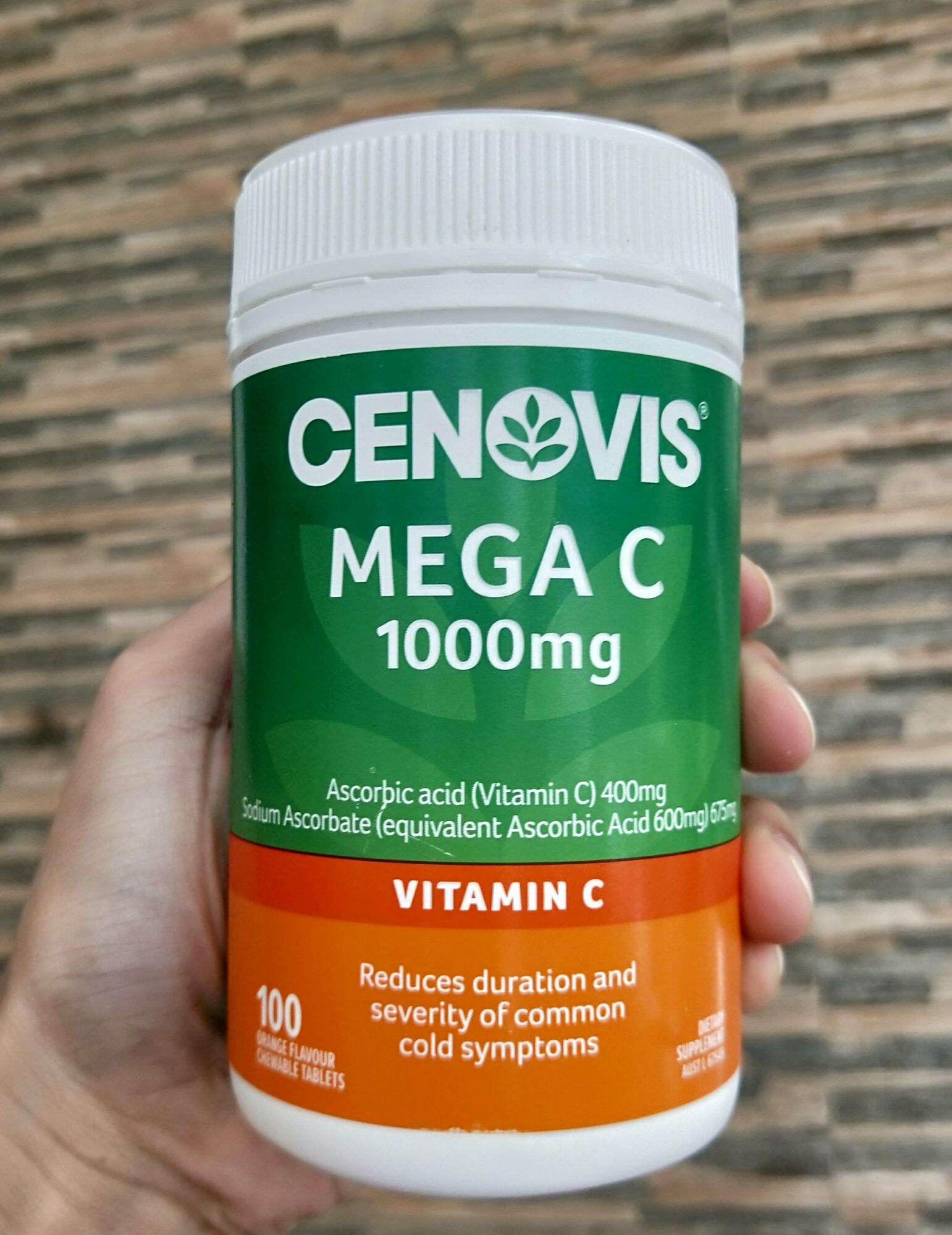 Cenovis Mega C 1000mg 100 orange flavour Chewable tablets | Lazada PH