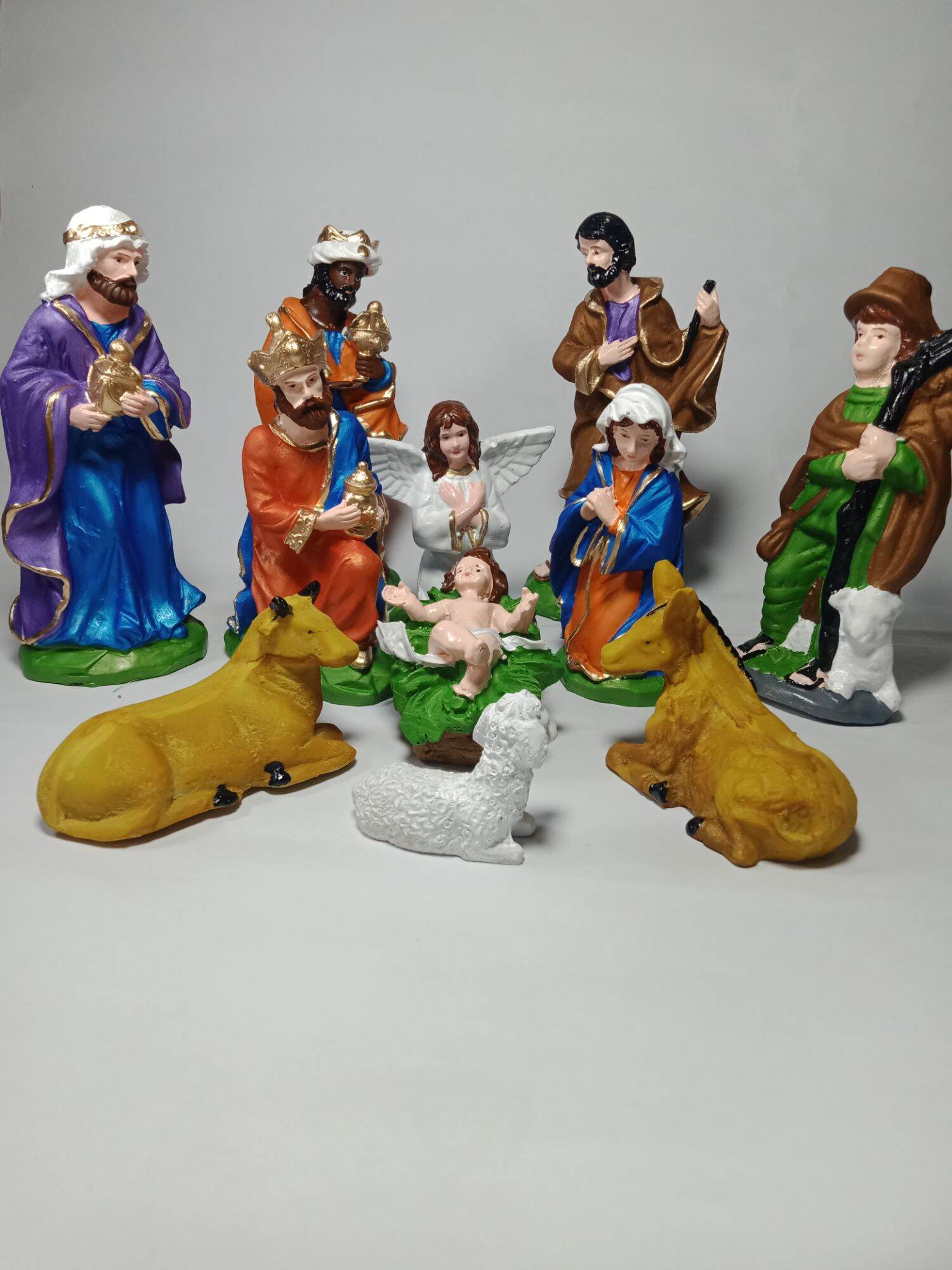7 inches Nativity Belen Complete 11 Pcs 2 colors available | Lazada PH