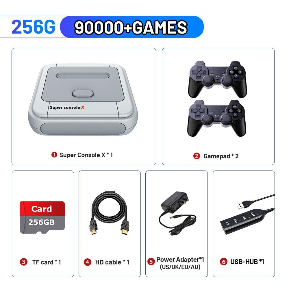 KINHANK Game Box Super Console X Retro Video Game Console Support 90000 ...