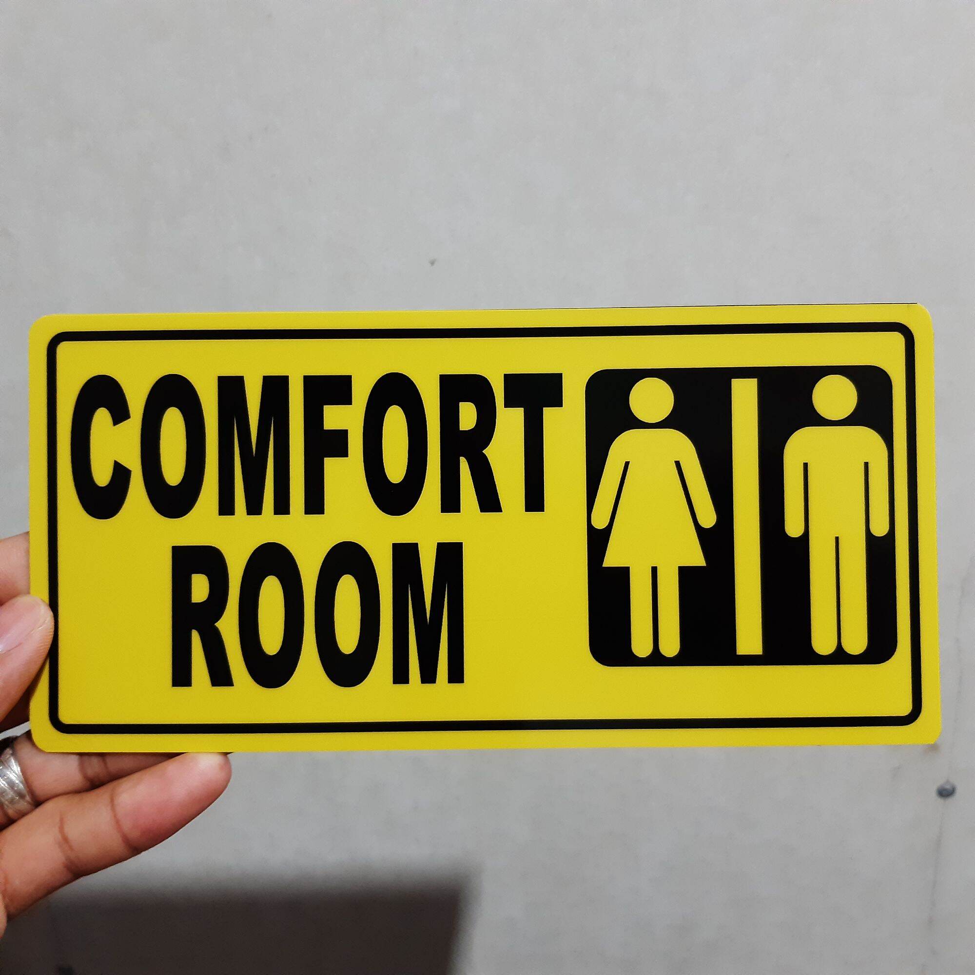 COMFORT ROOM SIGNAGE PVC TYPE WATERPROOF AND NON-FADING | Lazada PH