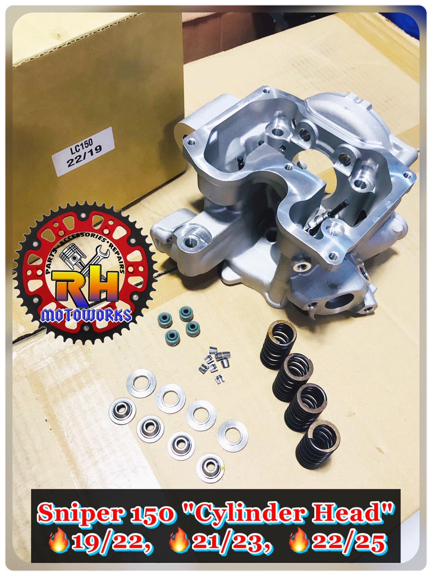 TSMP Sniper 150 Cylinder Head (19/22, 21/23, 22/25) | Lazada PH