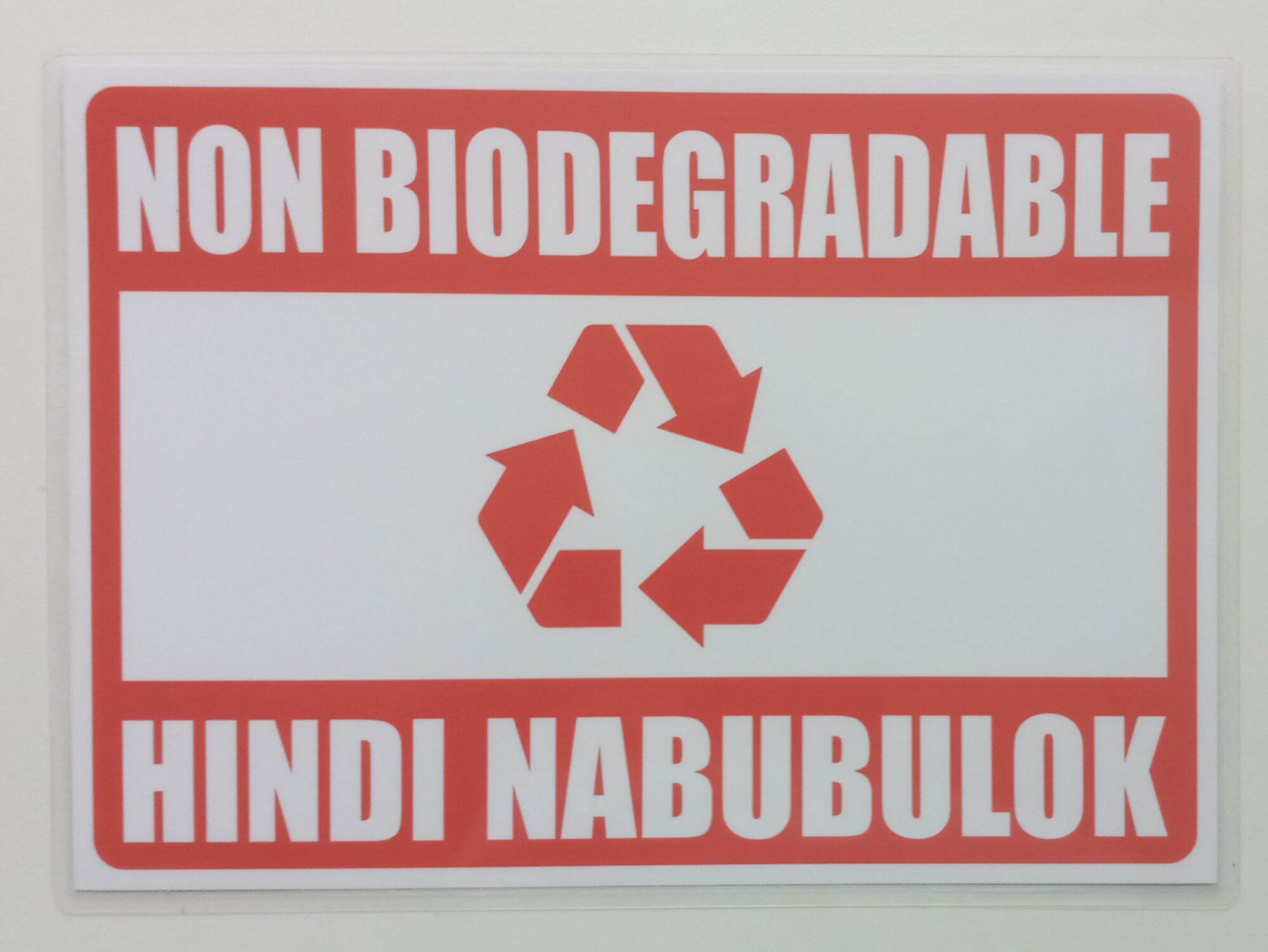 WASTE MANAGEMENT Laminated Signage | Lazada PH