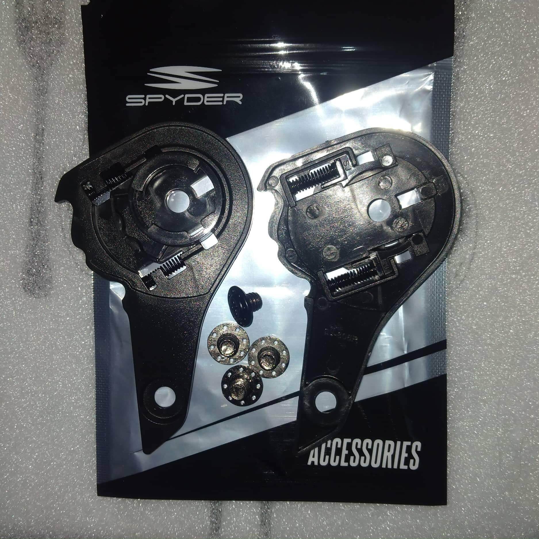 spyder vector lock and baseplate mechanism for helmet visor