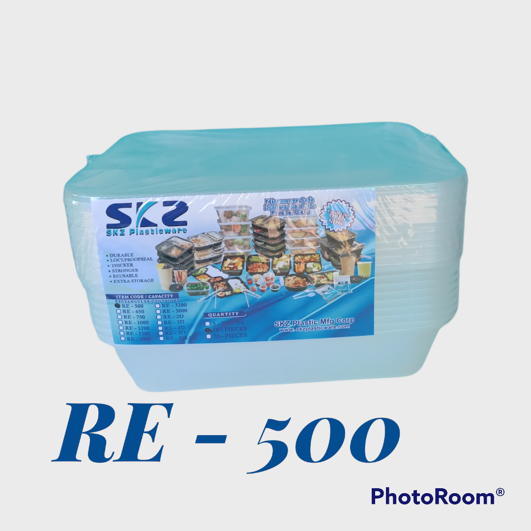 SKZ10 pcs/500 ml/20 oz disposable lunch box microwaveable rectangle ...