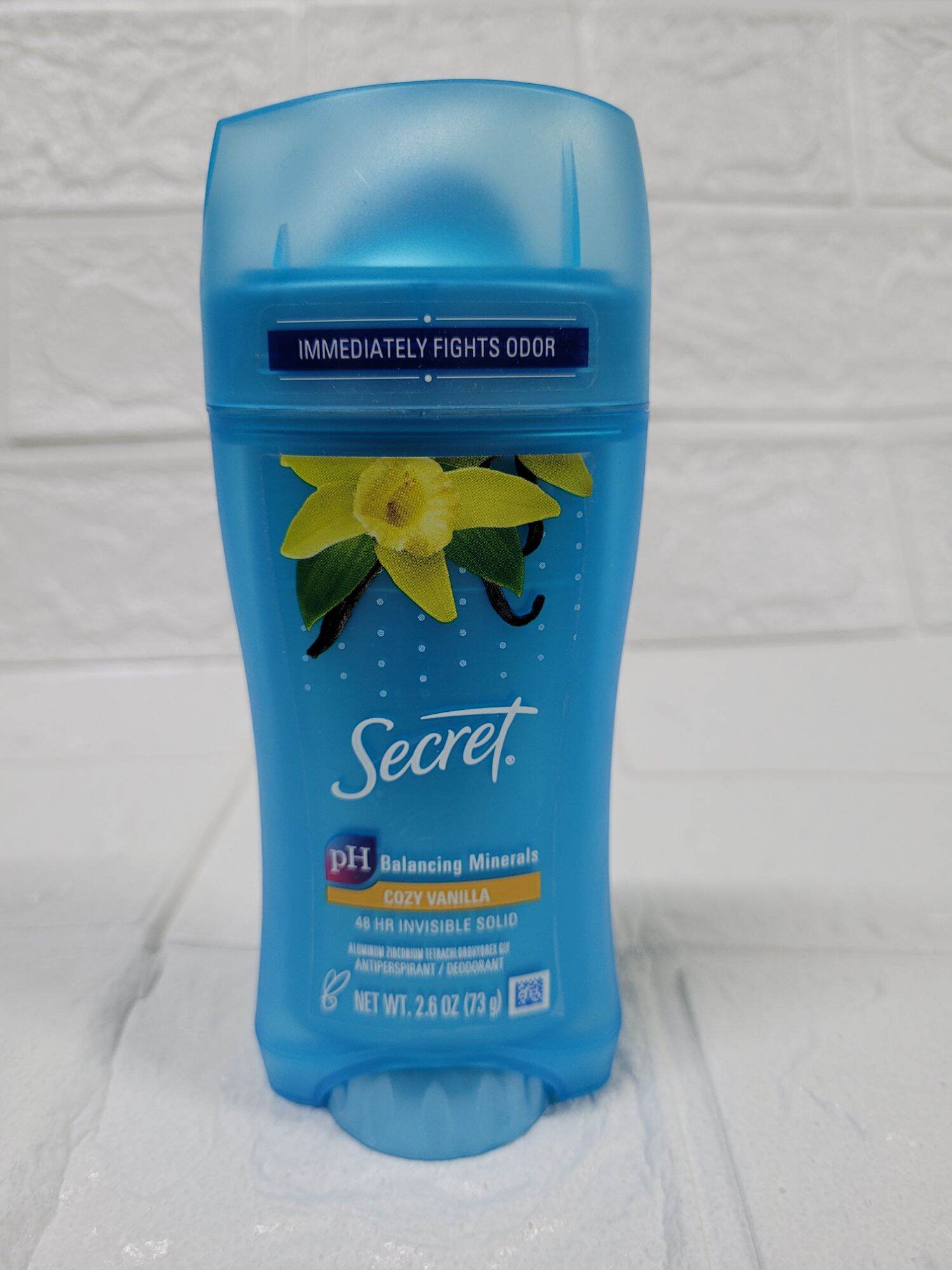 secret pH balancing Minerals COZY VANILA 48 hr invisible solid (73g ...