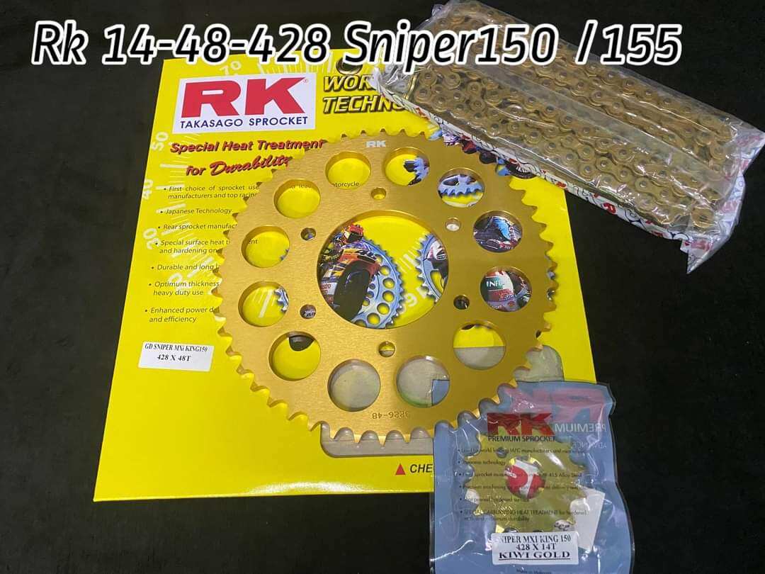 RK ALLOY CHAIN SET SNIPER 150 V1 V2/SNIPER 155 | Lazada PH