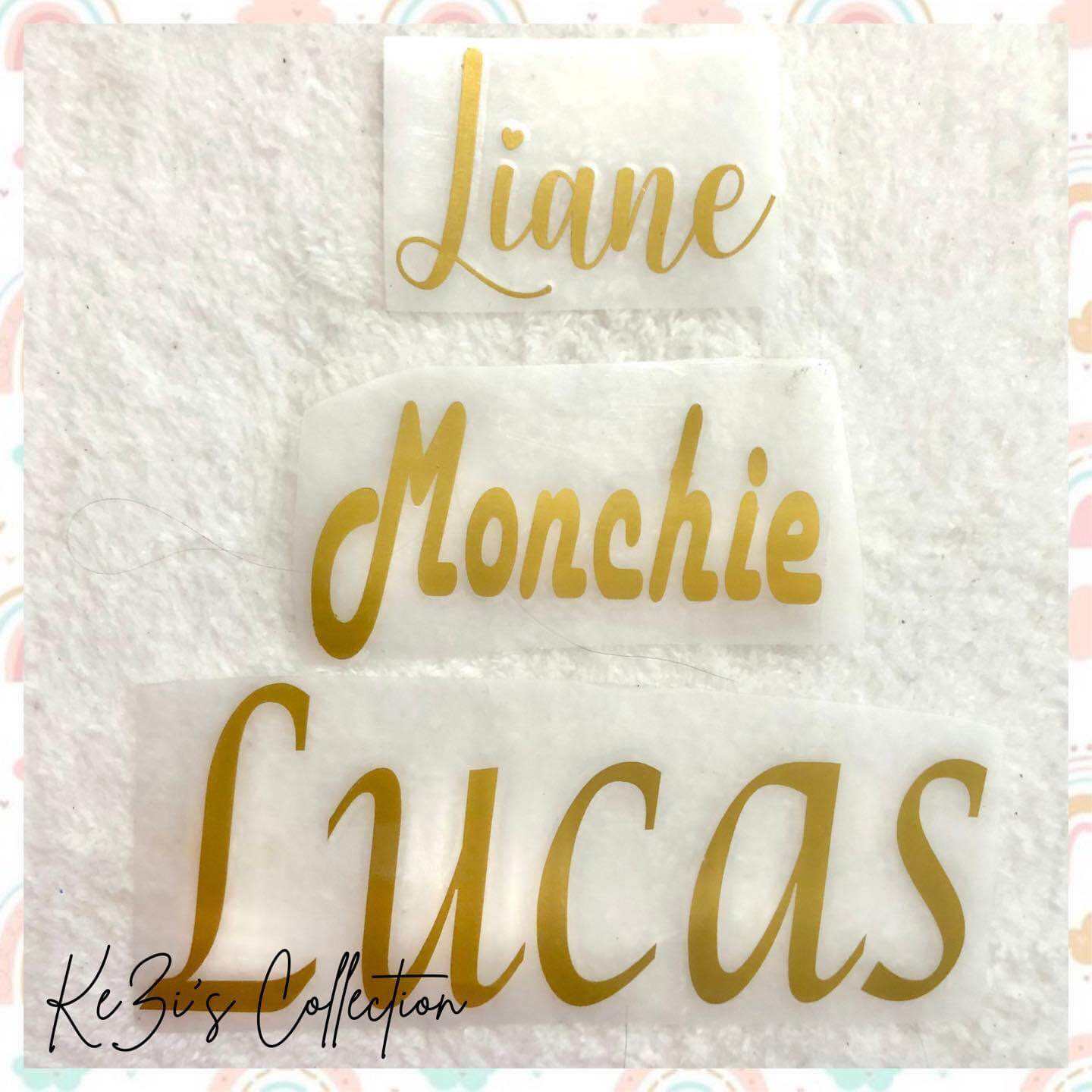 Customized vinyl decal stickers | customized name sticker | decals ...