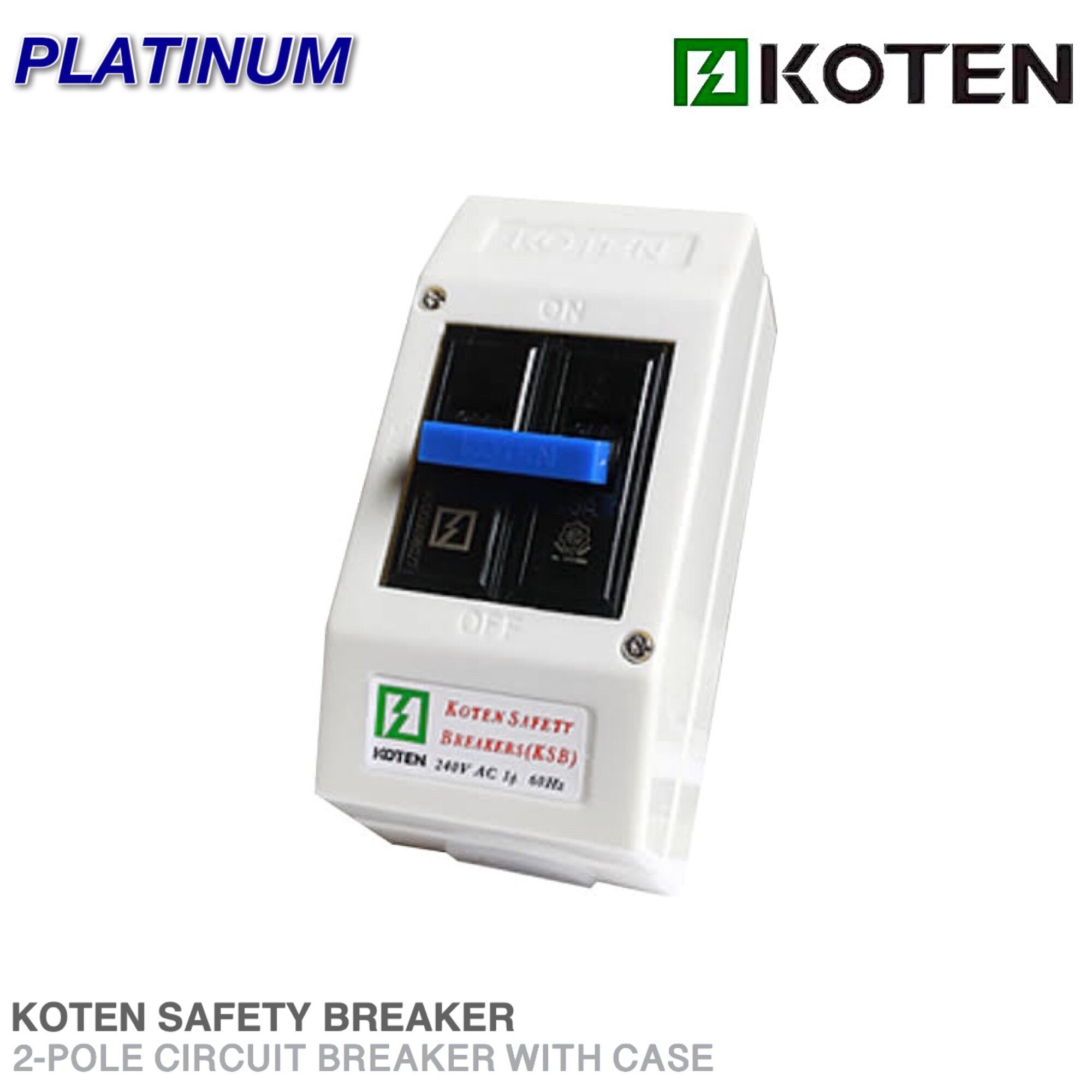 KOTEN Safety Breaker Regular & With Outlet | 20A 30A | KSB & KSB-S Circuit Breaker | Lazada PH