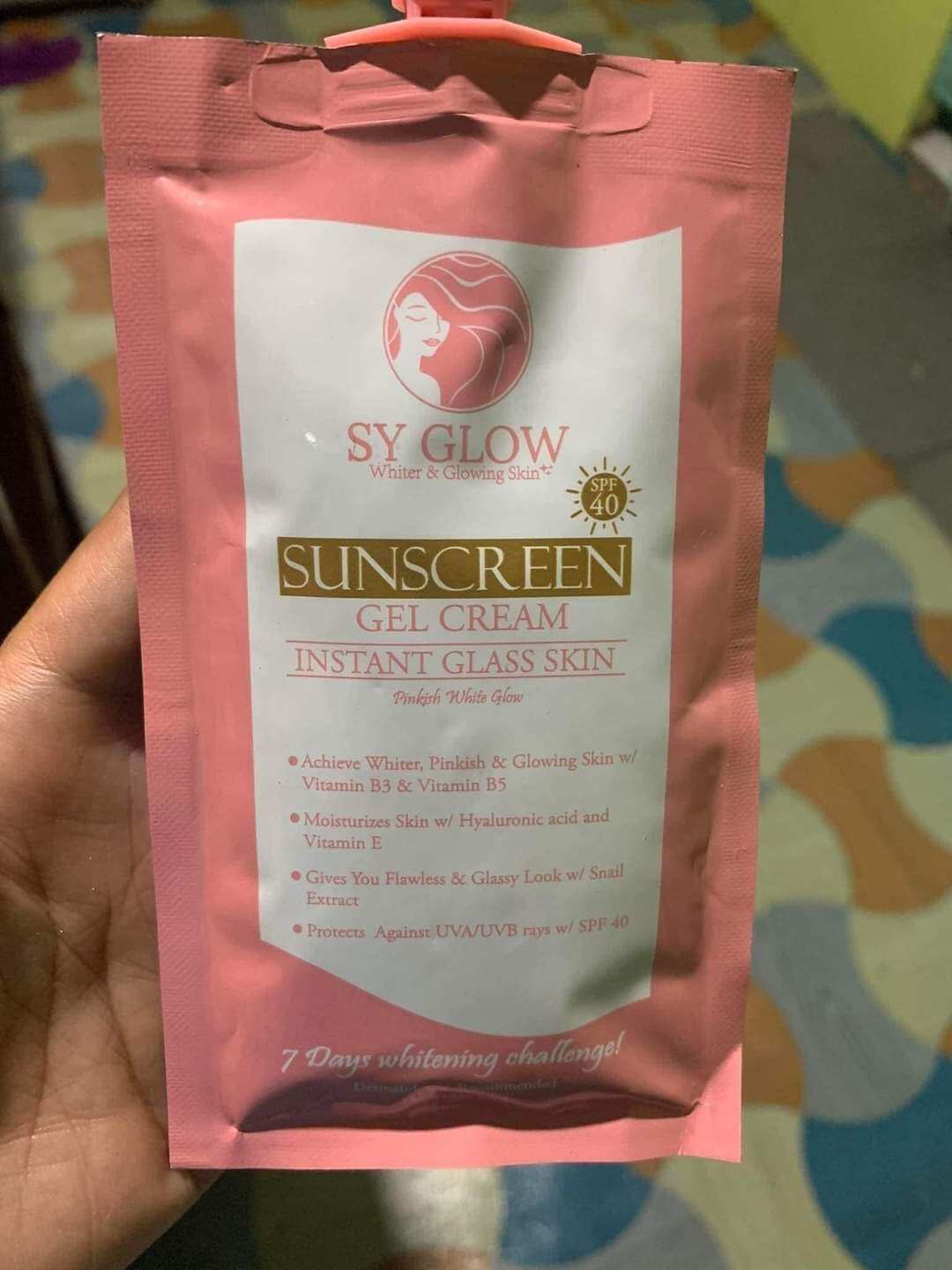 SY GLOW SUNSCREEN GEL CREAM (INSTANT WHITE) AUTHENTIC GUARANTEED ...