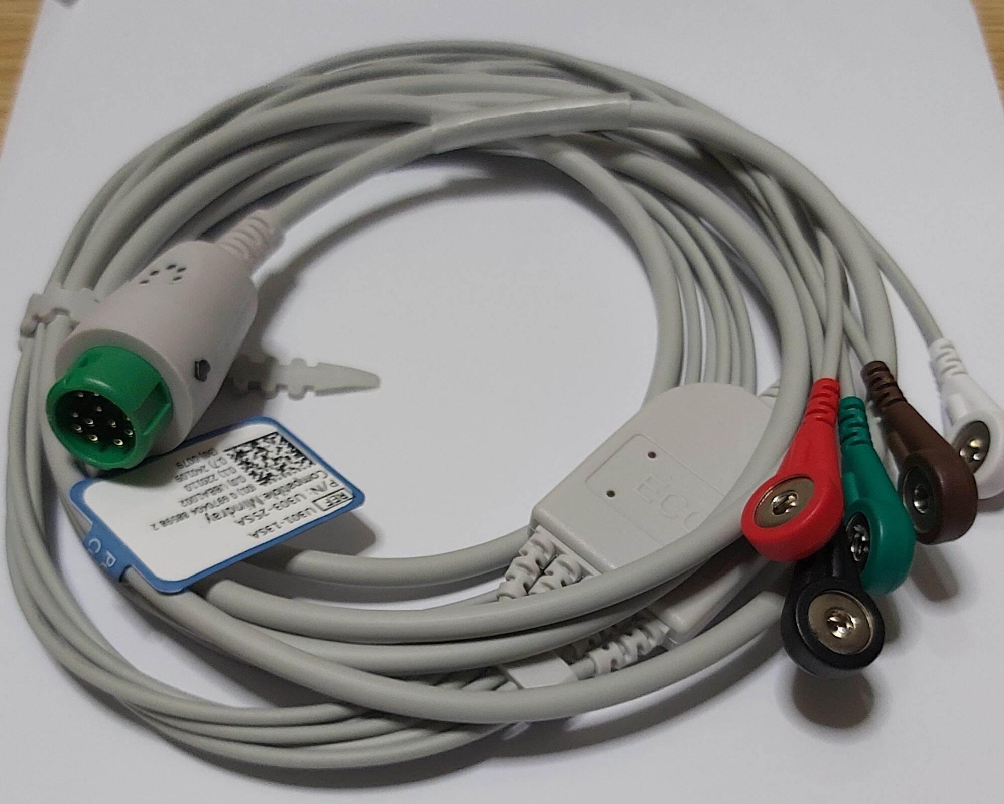 Mindray 5-lead ECG cable,12 pin with leadwires,Snap,AHA | Lazada PH