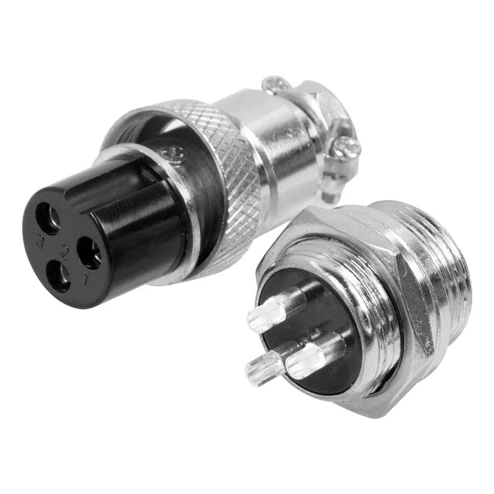 Waterproof GX16 Aviation Connector Male And Female Plug Socket GX16-3 ...