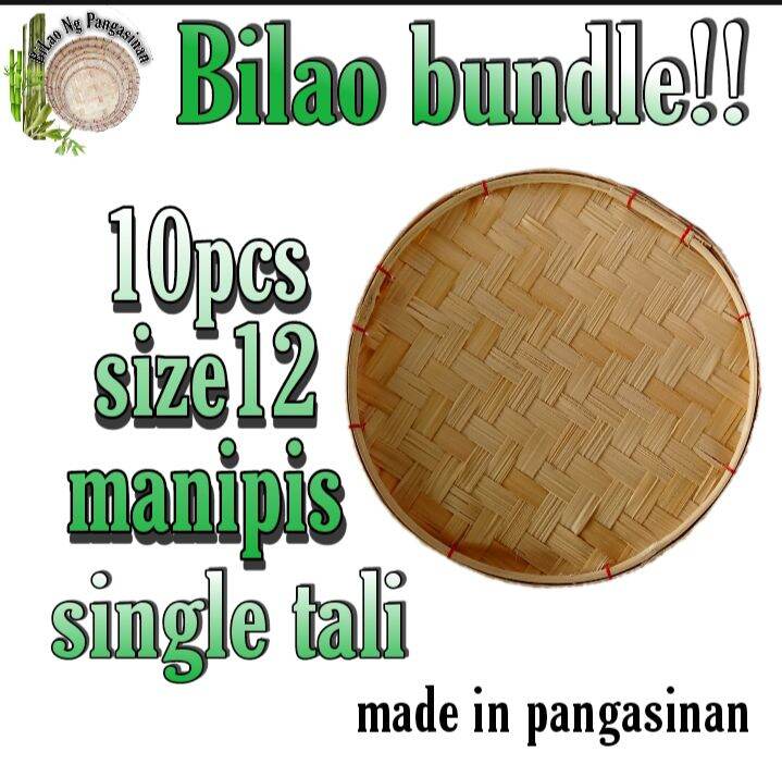 Bilao bundle 10pcs of size 12 manipis | Lazada PH