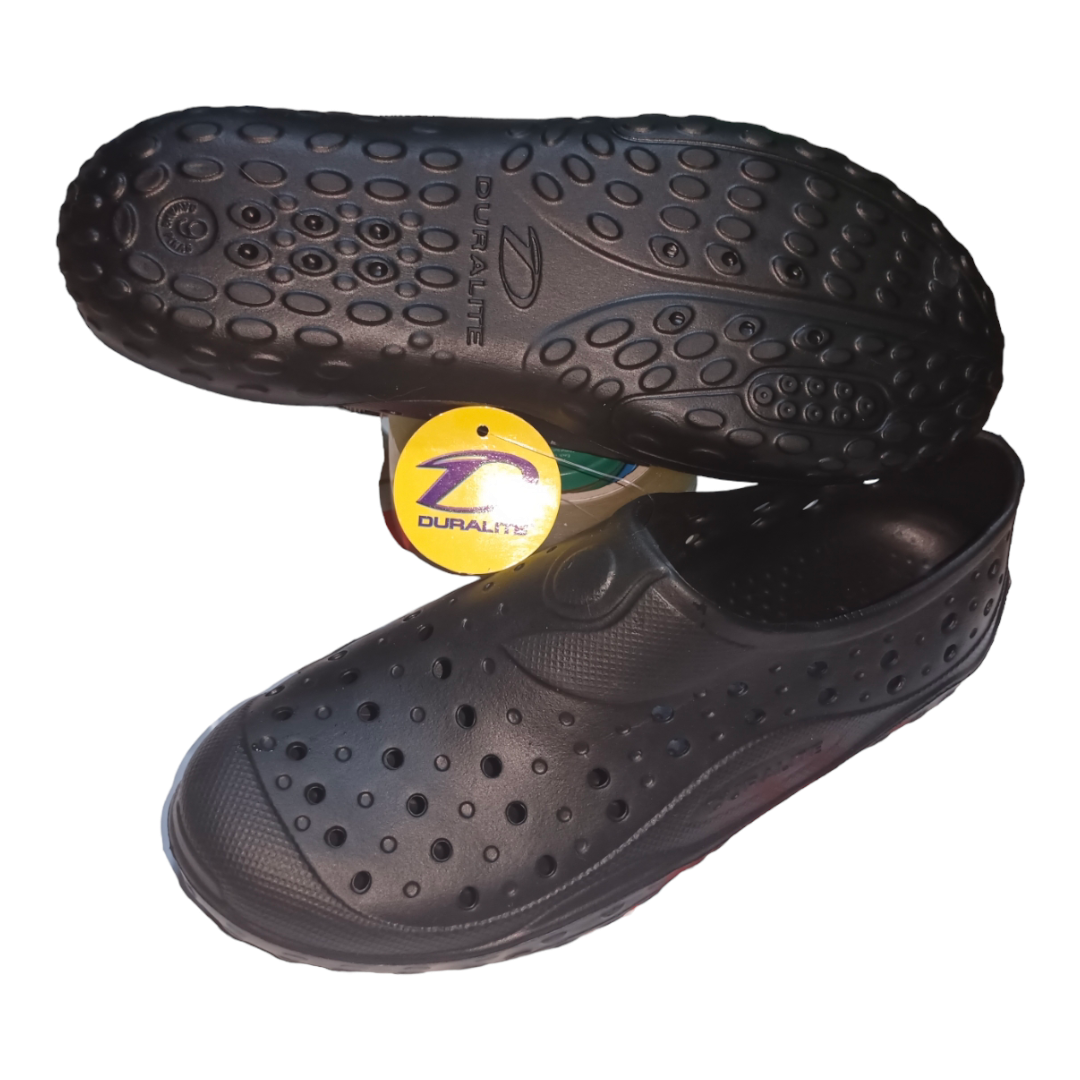 DURALITE AQUATRAX Lightweight rubber black shoes for men, Sea walk ...