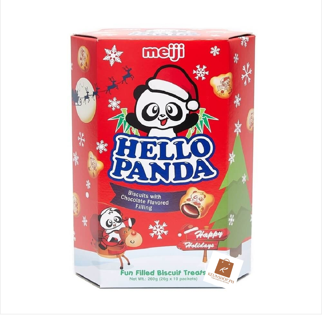 Meiji Hello Panda Chocolate Filled Biscuits 260g (26g x 10 packets ...
