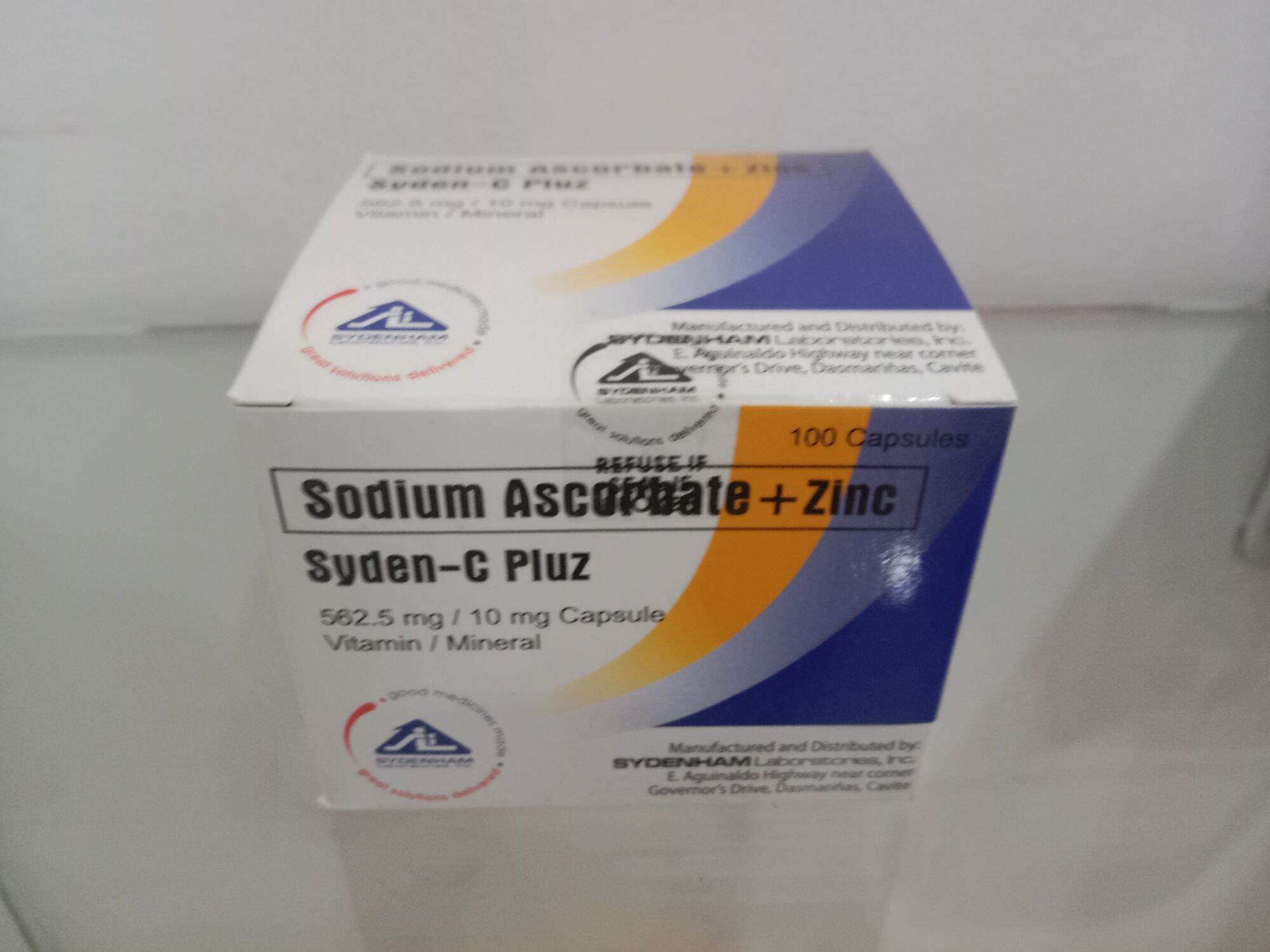 Sodium Ascorbate+Zinc (Syden-C Plus) | Lazada PH
