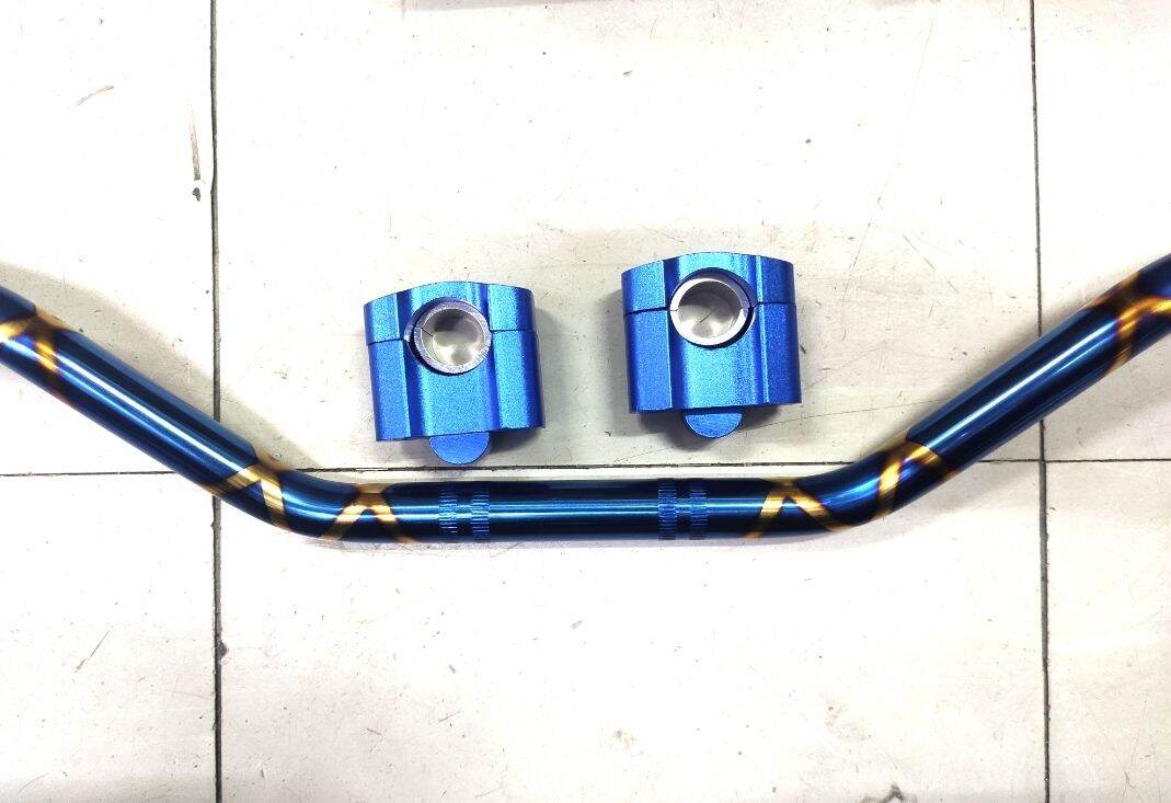 cod HANDLE BAR WITH LIFTER TITANIUM TWO TONE 780MM FOR NMAX HONDA ...