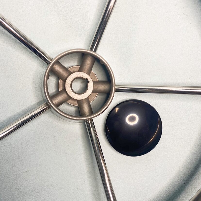 Outboard Motor Steering Wheel Speedboat Yacht Stainless Steel Steering ...