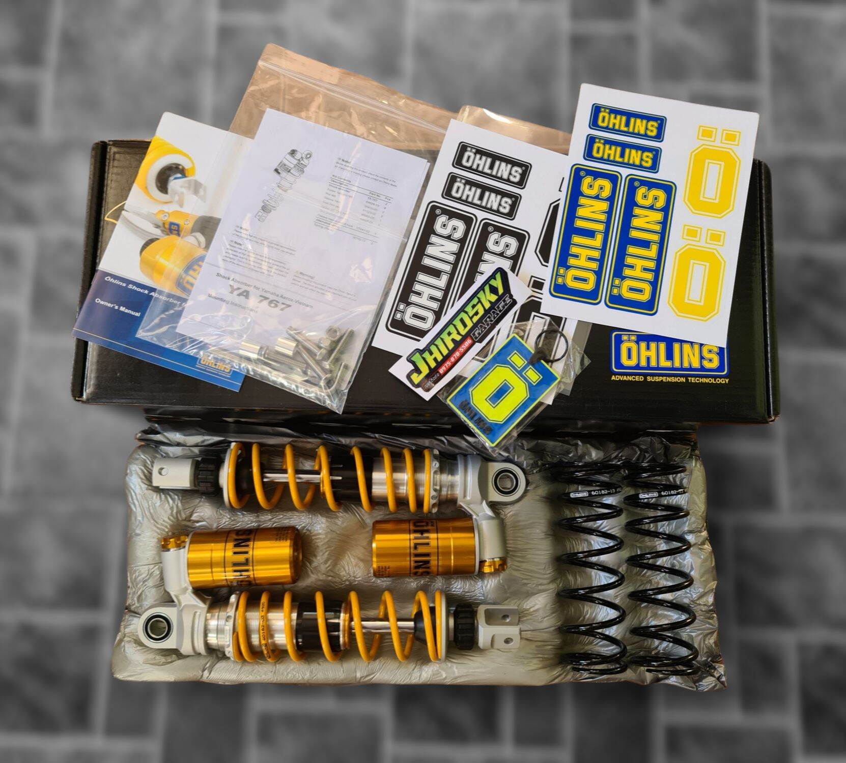 Legit Ohlins Rear Suspension for Aerox V1 & V2 (YA767)