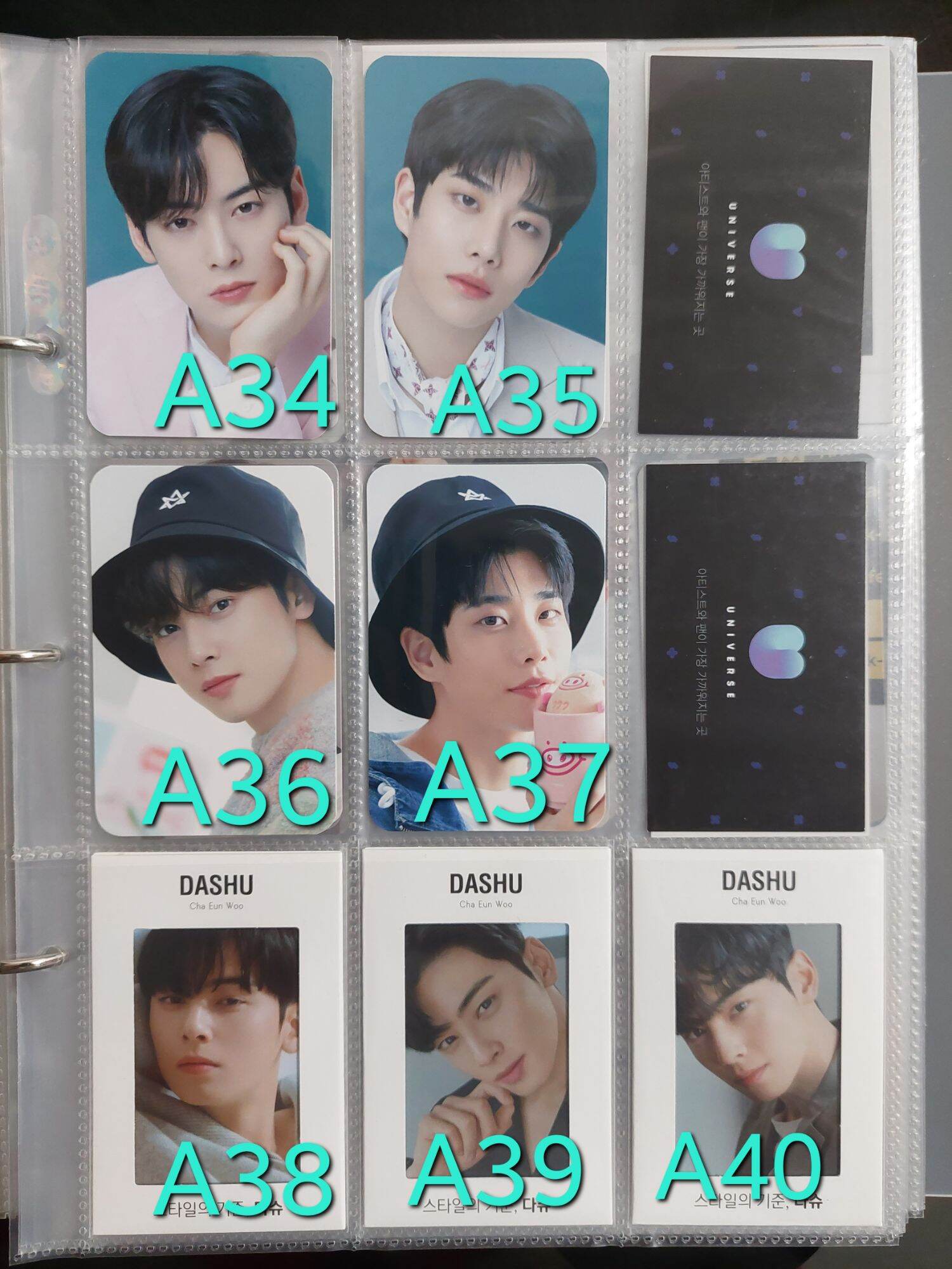 ASTRO OFFICIAL PHOTOCARDS BATCH 3[MJ, JINJIN, CHA EUNWOO, MOONBIN, ROCKY, YOON SANHA] | Lazada PH