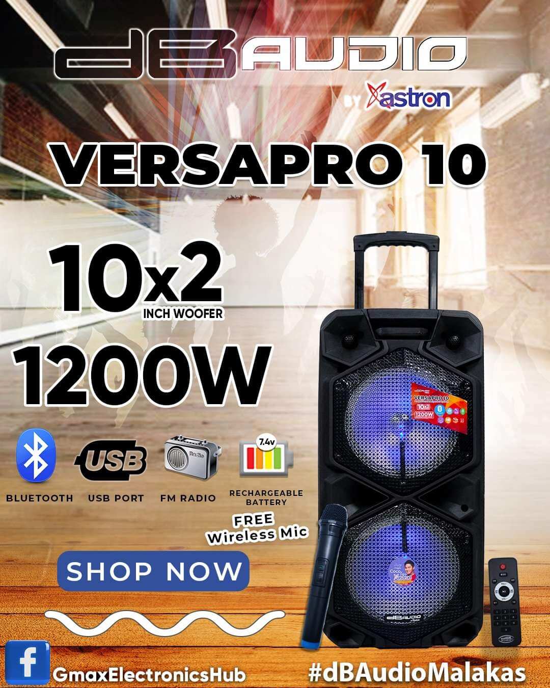 Db Audio Versapro-10 Professional PA Speaker System | Lazada PH