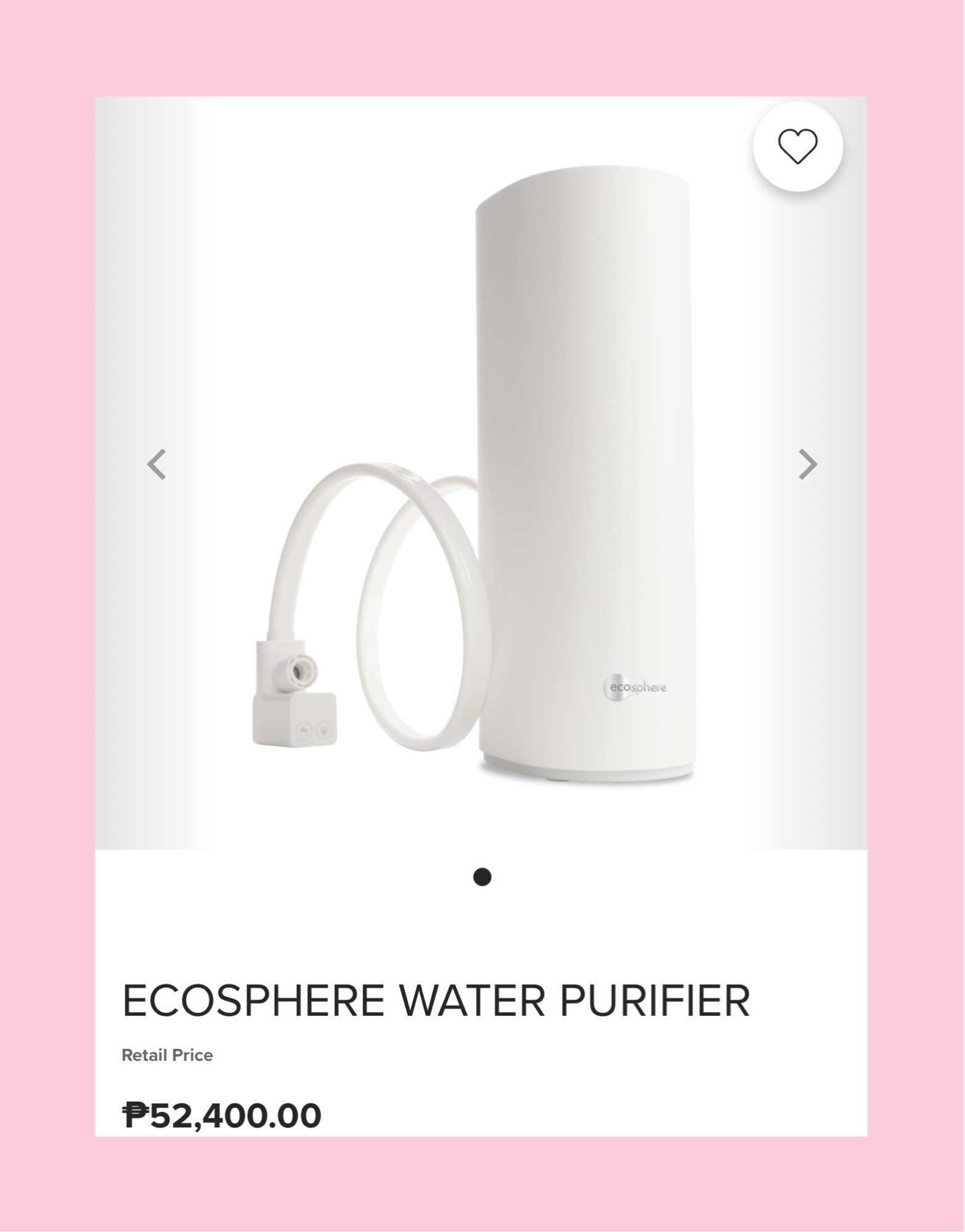 ECOSPHERE WATER PURIFIER | Lazada PH