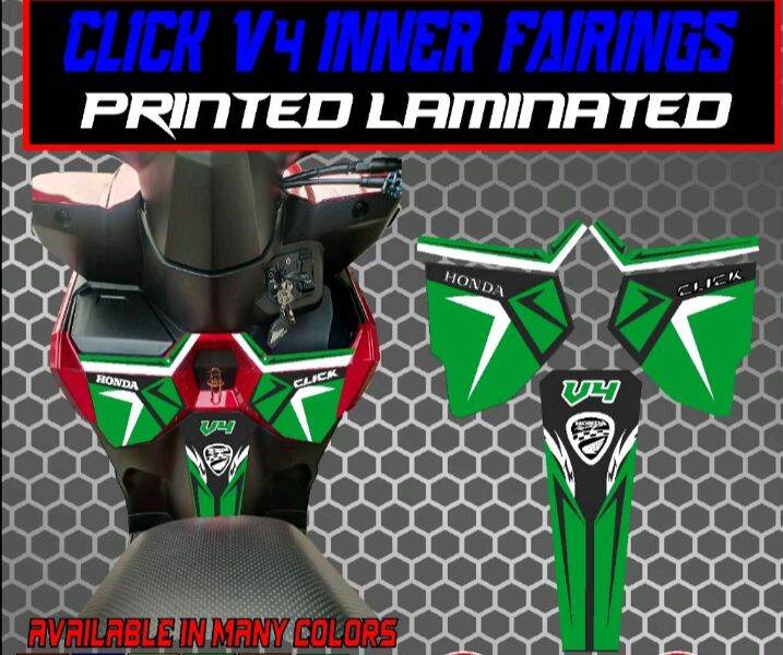 Honda click v4 inner fairings sticker laminated waterproof | Lazada PH