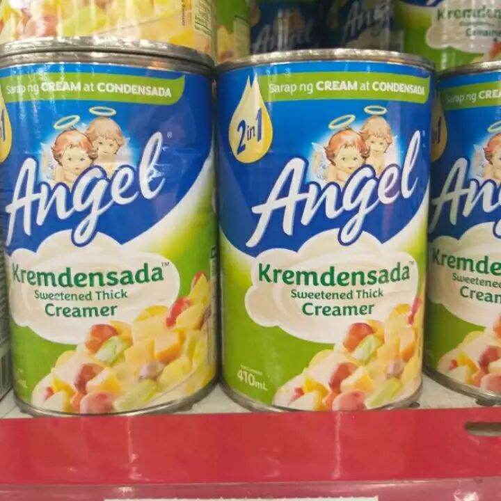 Angel Kremdensada sweetend thick creamer (410ml. x 2can)per pack ...