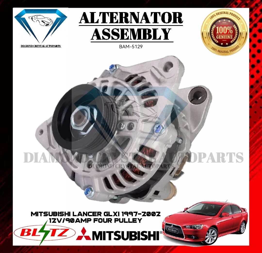 ALTERNATOR ASSEMBLY MITSUBISHI LANCER GLXI 1997-2002 12V/90AMP FOUR ...