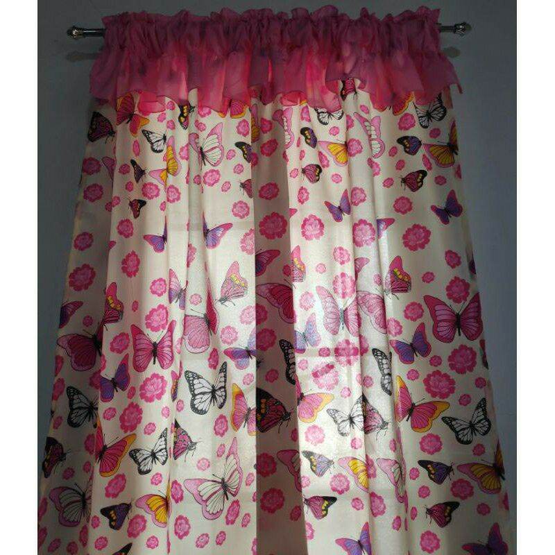 window /bintana single printed curtain parfala | Lazada PH