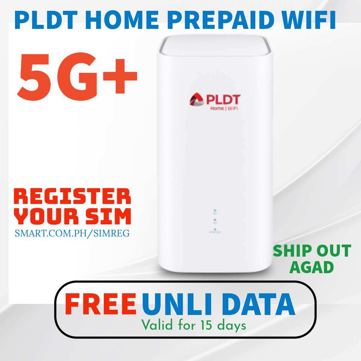 5G PLDT HOME PREPAID WIFI - 15 DAYS UNLI | Lazada PH