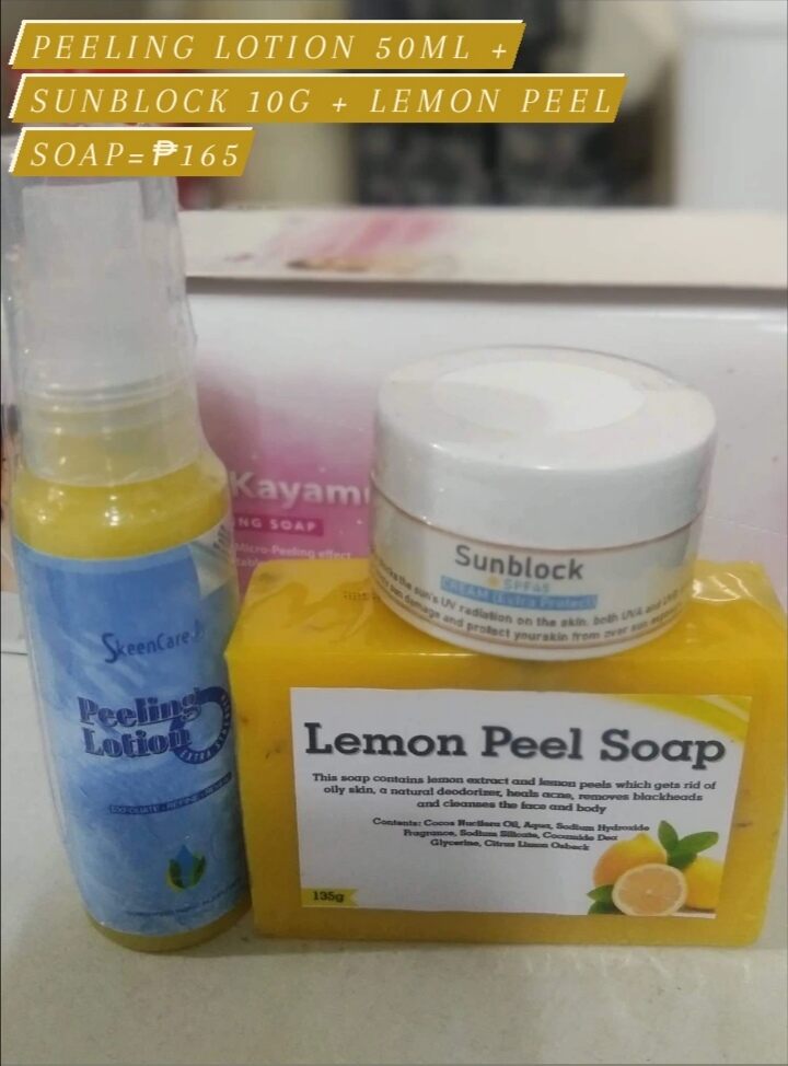 Skeencare Sets (Peeling lotion, sunblock, and peeling soap) | Lazada PH