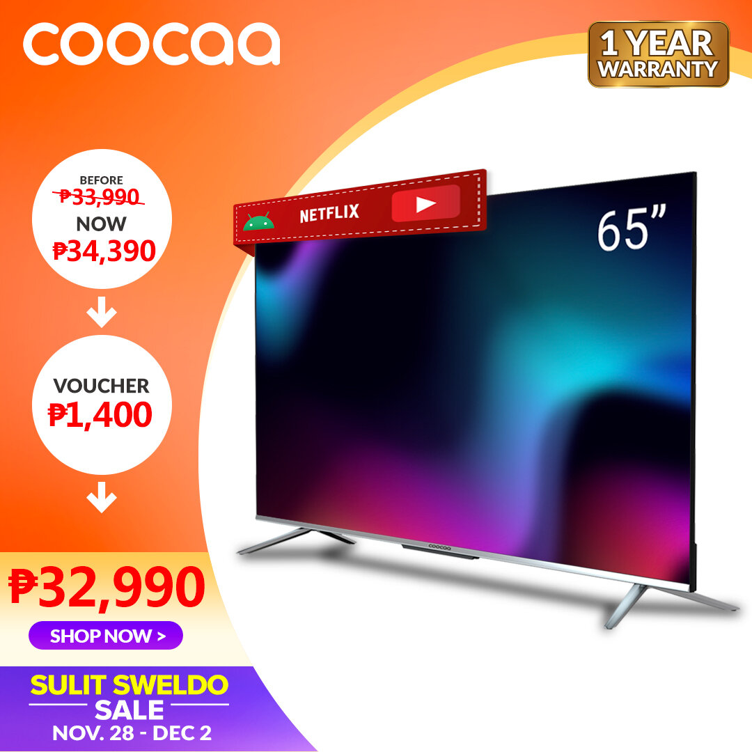 65 Inch [65S6G Pro Max] COOCAA - 4K Smart Android 10, Ultra HD Smart ...