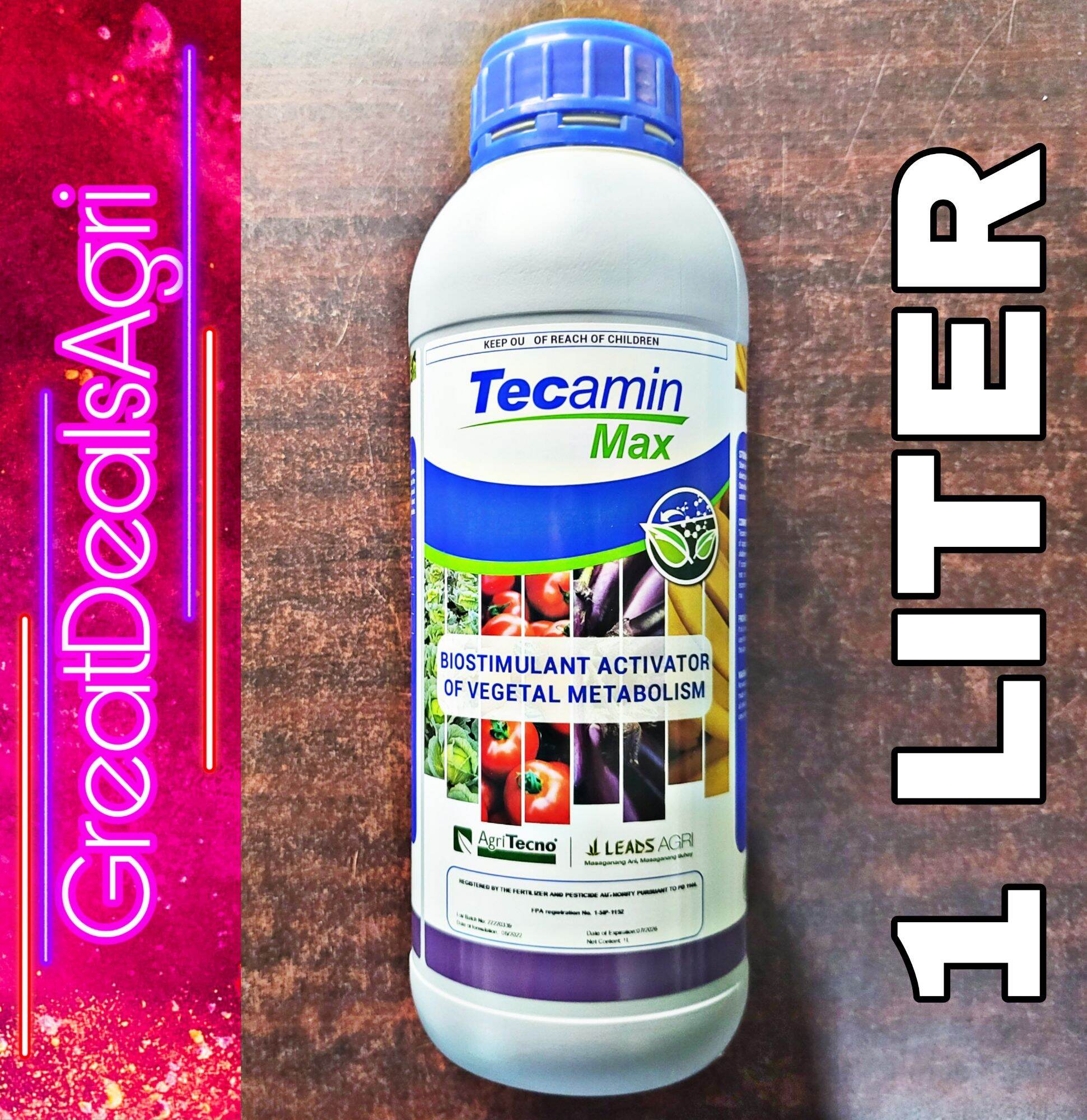 TECAMIN MAX (1 LITER) BIOSTIMULANT ACTIVATOR OF VEGETAL METABOLISM by ...