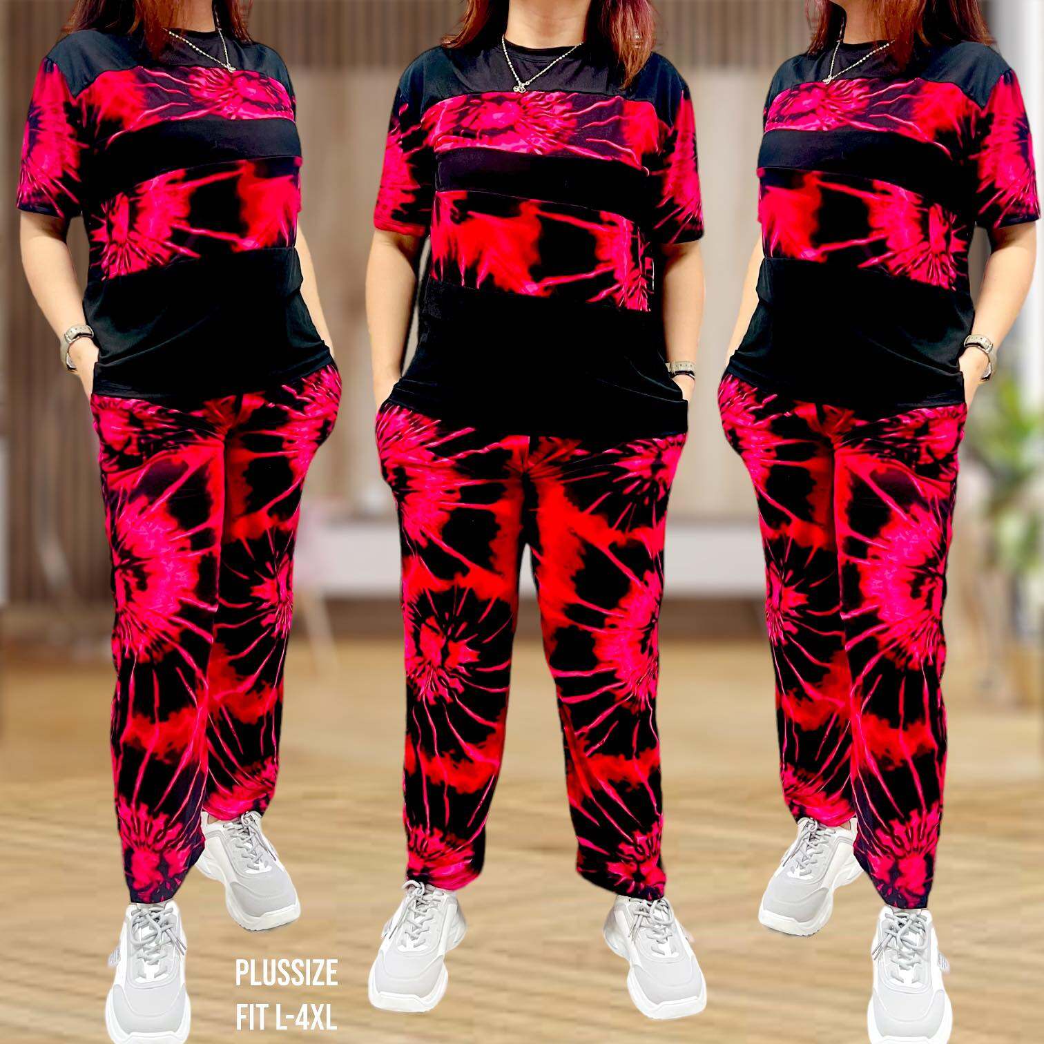 PLUS SIZE ZUMBA UNIFORM TERNO PANTS JOGGER SPORTY FOR WOMEN ON SALE Med ...