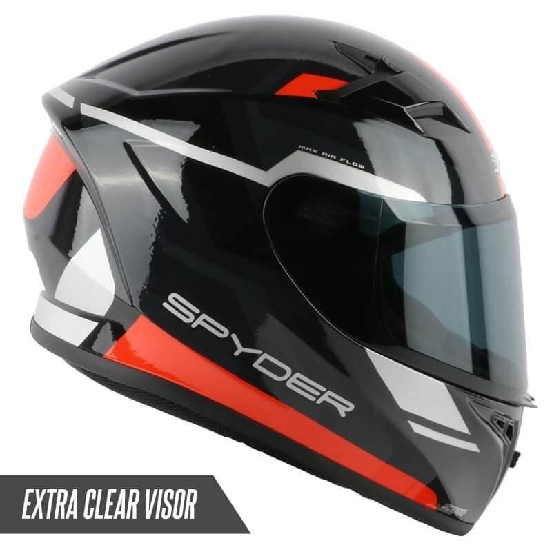 SPYDER Phoenix 2 Fullface Helmet S6 w/ Free Extra Clear Visor | Lazada PH